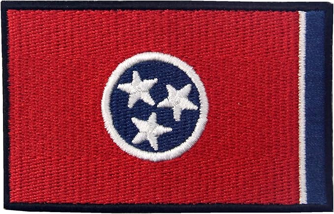 Amazon.com: EmbTao Embroidered Tennessee State Flag Iron On Sew On ...