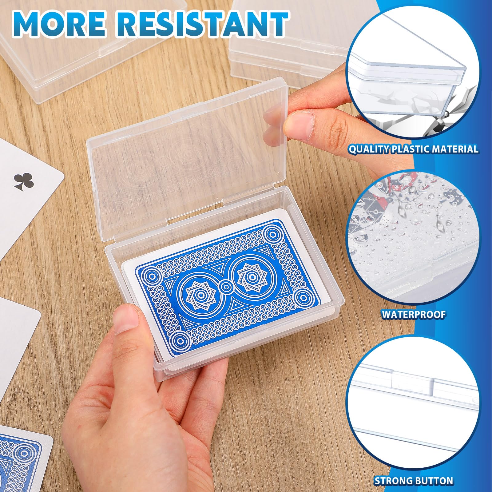 Snapklik.com : Vicenpal Playing Card Box Clear Plastic Playing Card ...