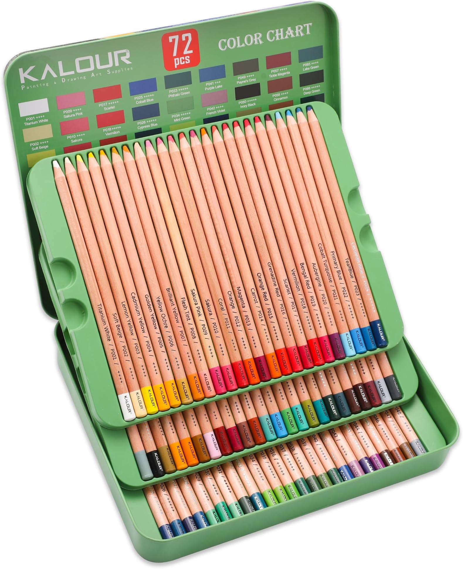 50 Crayons de Couleur Métalliques,D'artiste Crayons Pastel Pour ...