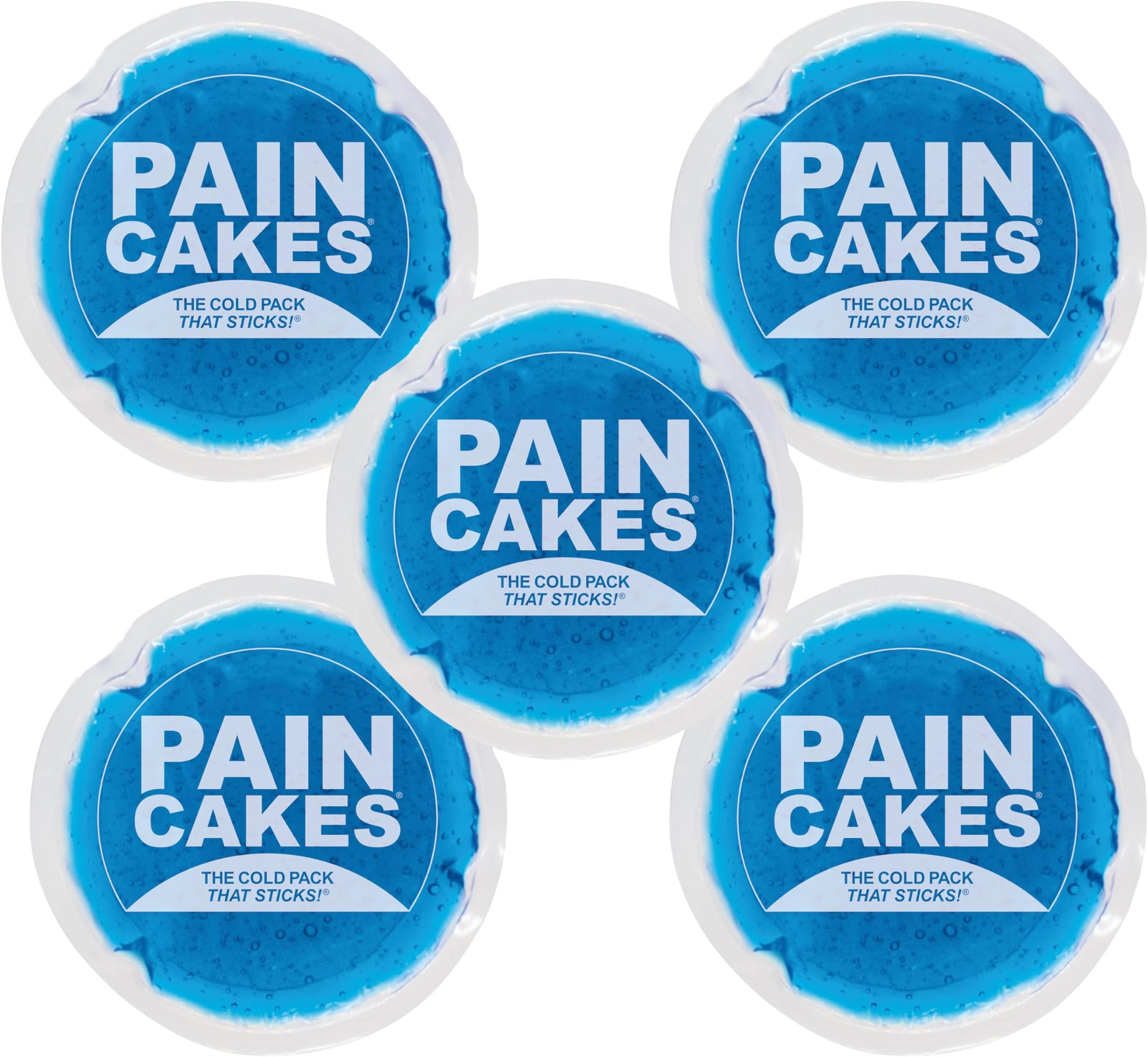 Amazon.com: PAINCAKES Reusable, Sticks to Body Round Cold Pack, 2 Count ...