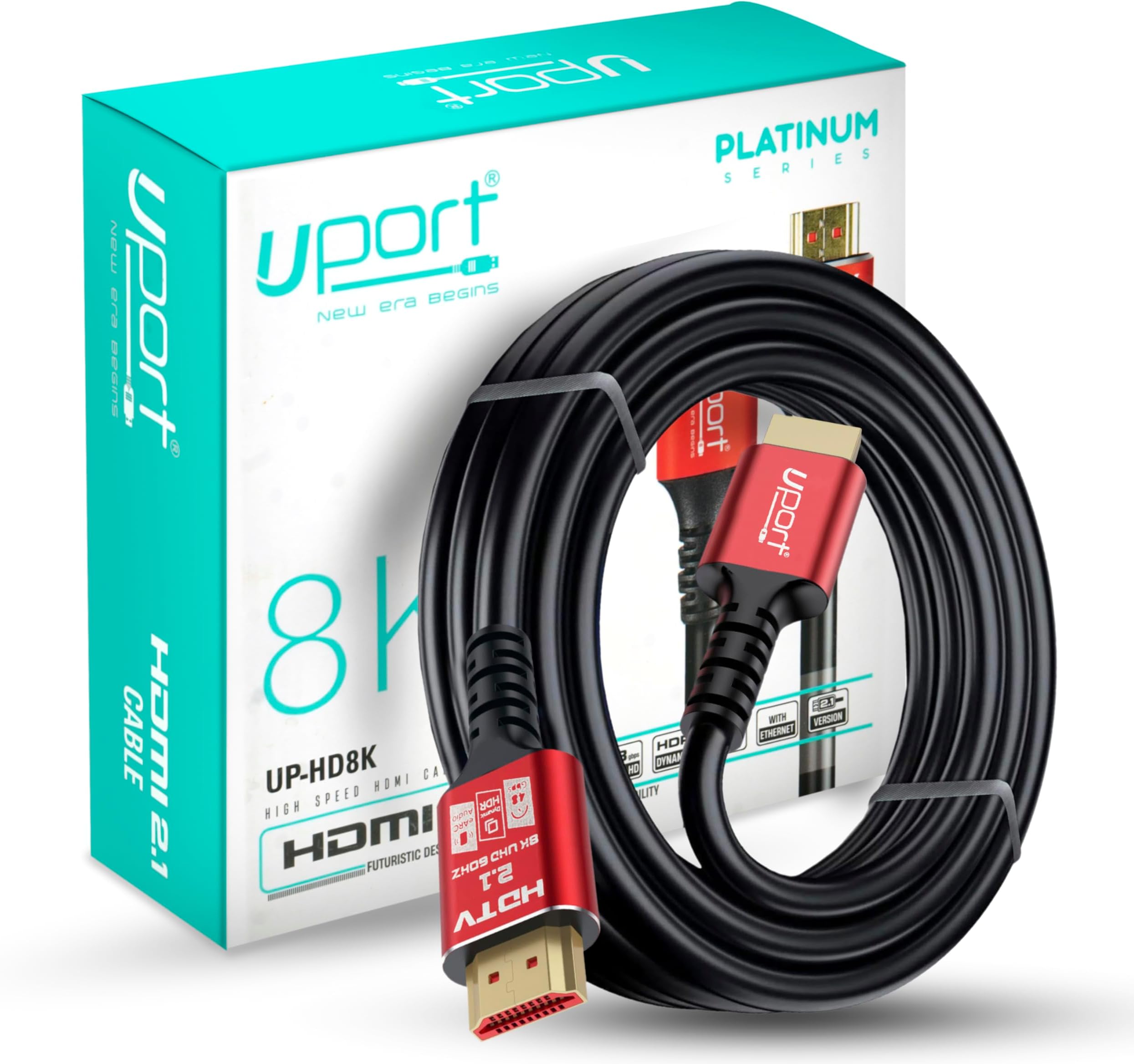 Buy UPORT 3 Meter 8K HDMI Cable HDMI 2.1 Ultra High Speed 48Gbps with ...