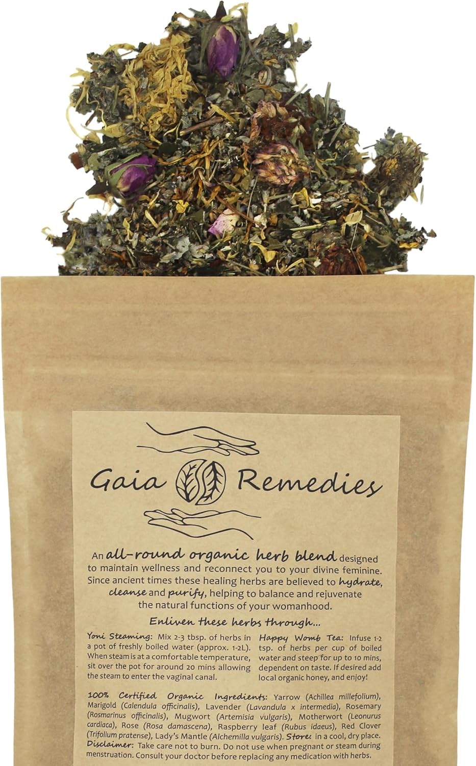 100% Certified Organic Yoni Steaming Herb All-Round Blend (Regulates ...