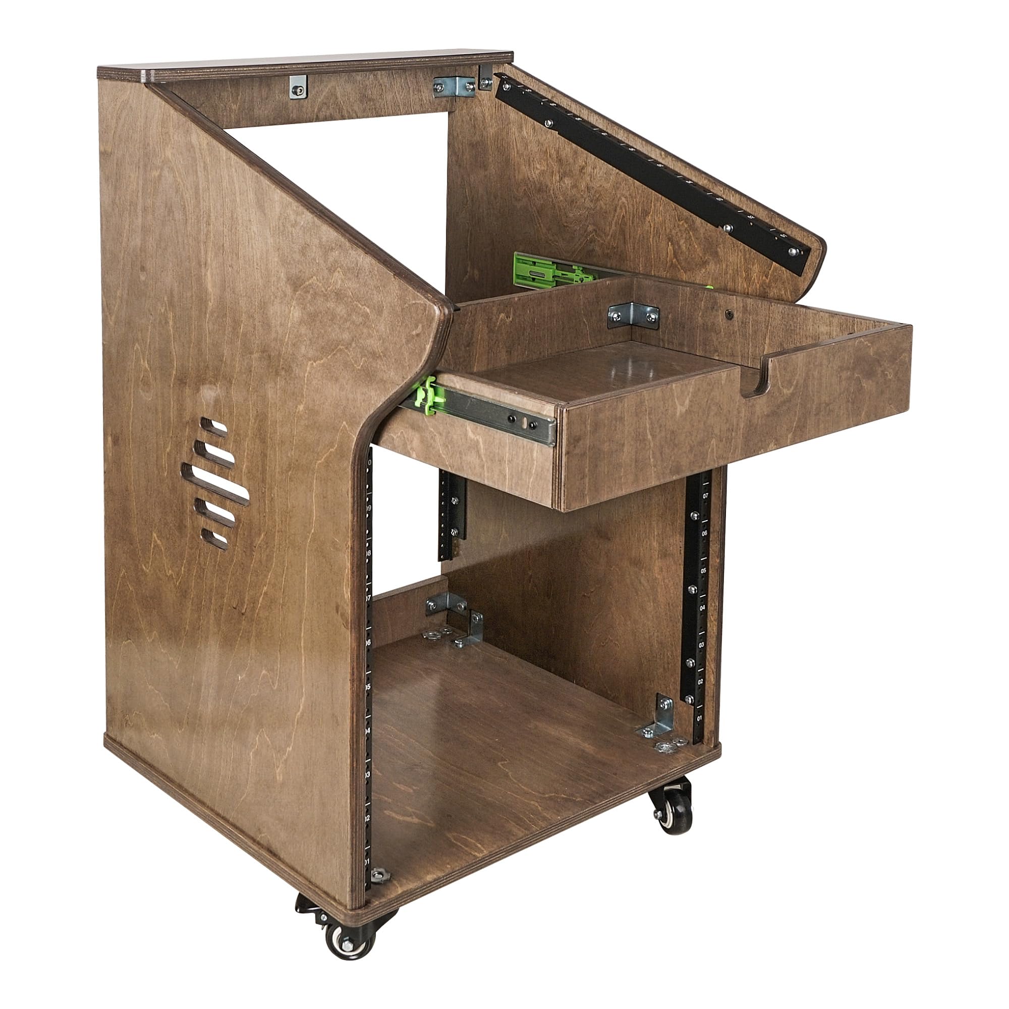 Amazon.com: Sound Town DIY Solid Baltic Birch Plywood Studio Rack with ...