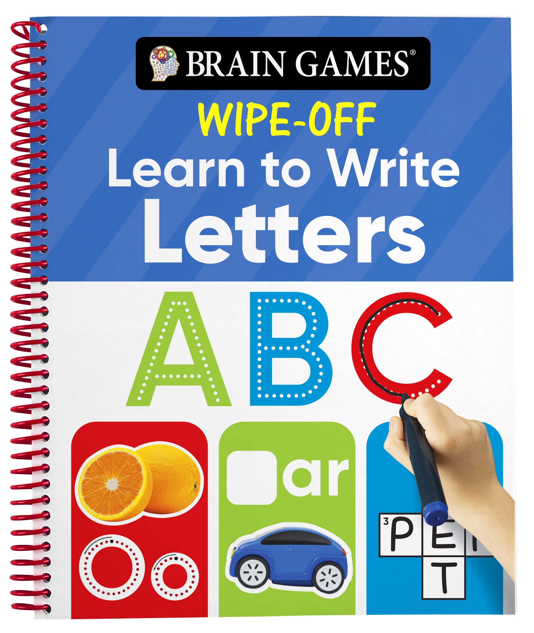 Amazon.com: Brain Games Wipe-Off - Learn to Write: Letters (Kids Ages 3 ...