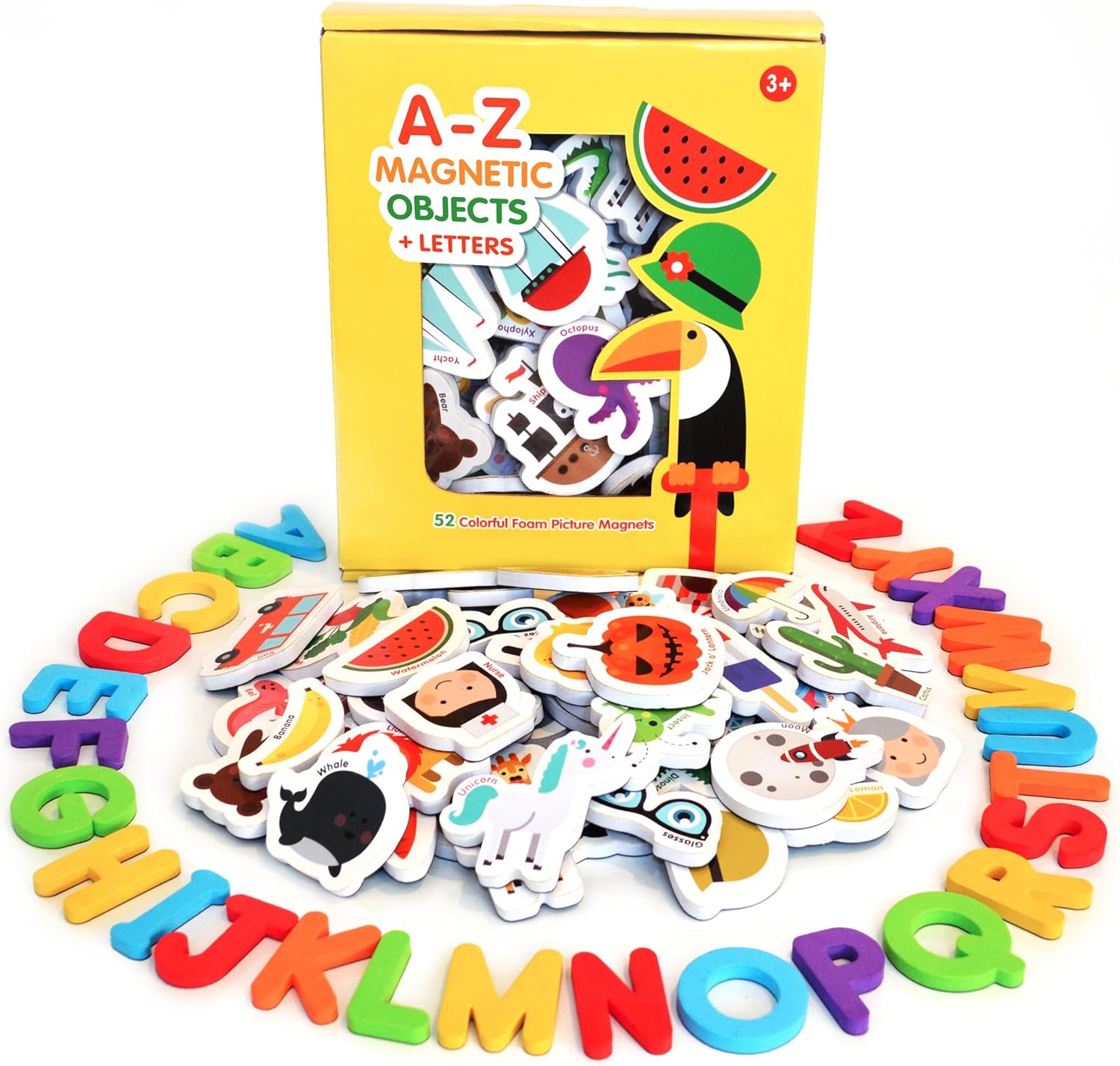 Amazon.com: Curious Columbus Magnetic Objects and Letters. Set of 78 ...