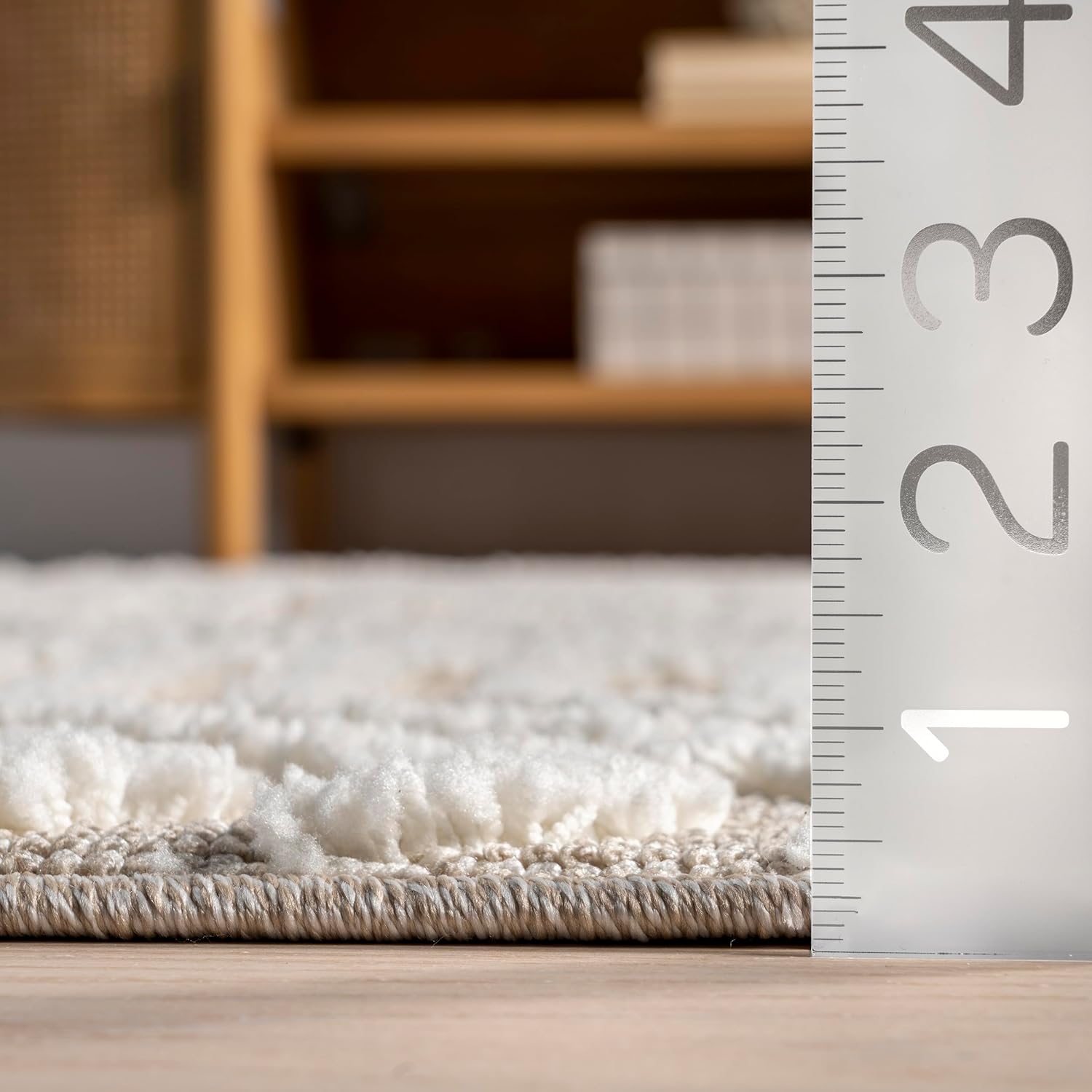 nuLOOM Briallyn – Alfombra moderna con borlas, 4 x 6 pies, color beige ...