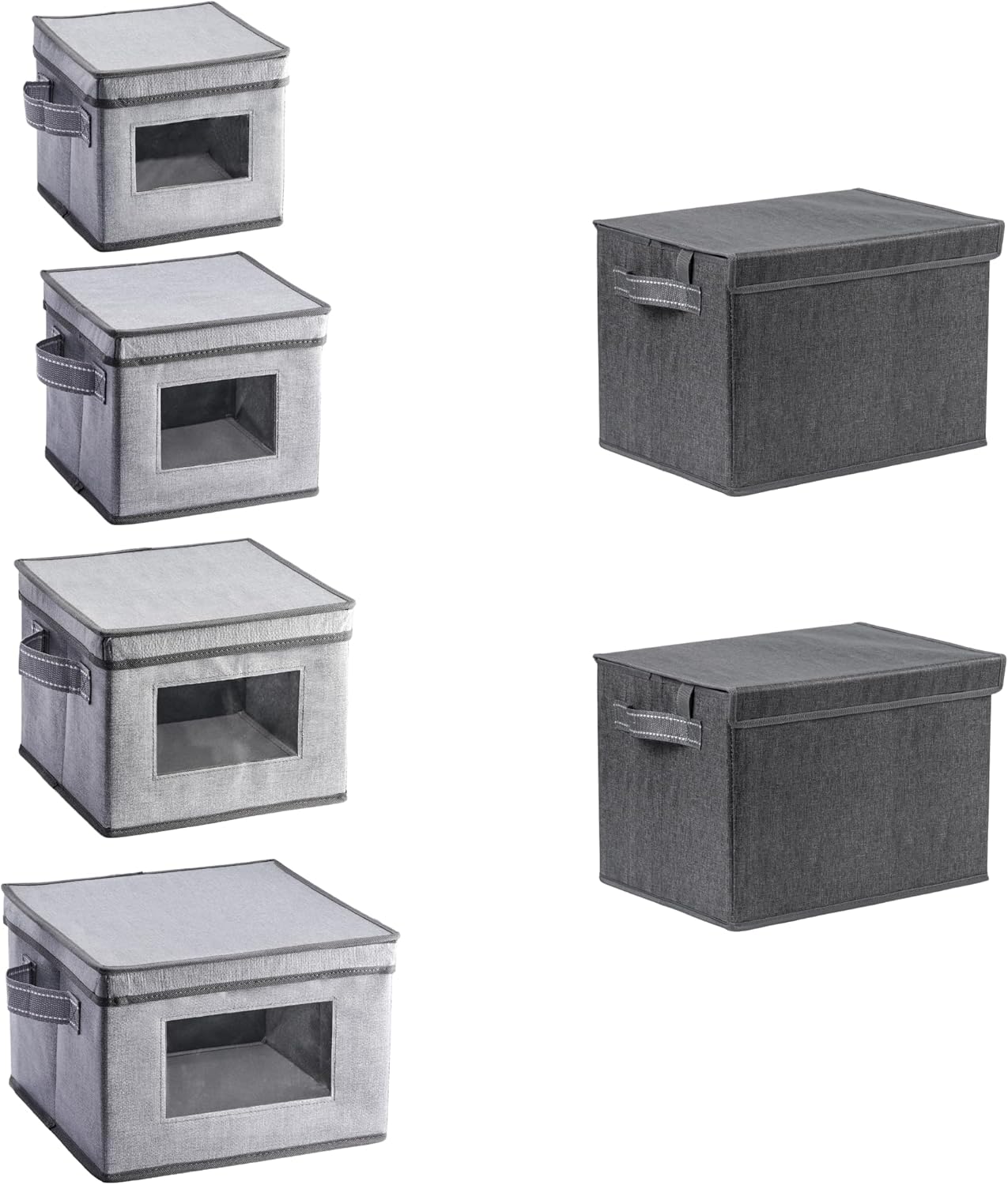 Amazon.com: VENO 4 Sizes Dinnerware Storage Box with Lid & Handles + 2 ...