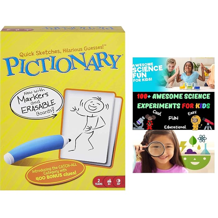 Buy Pictionary Quick Drawing Board & Guessing Game for Family, Kids ...