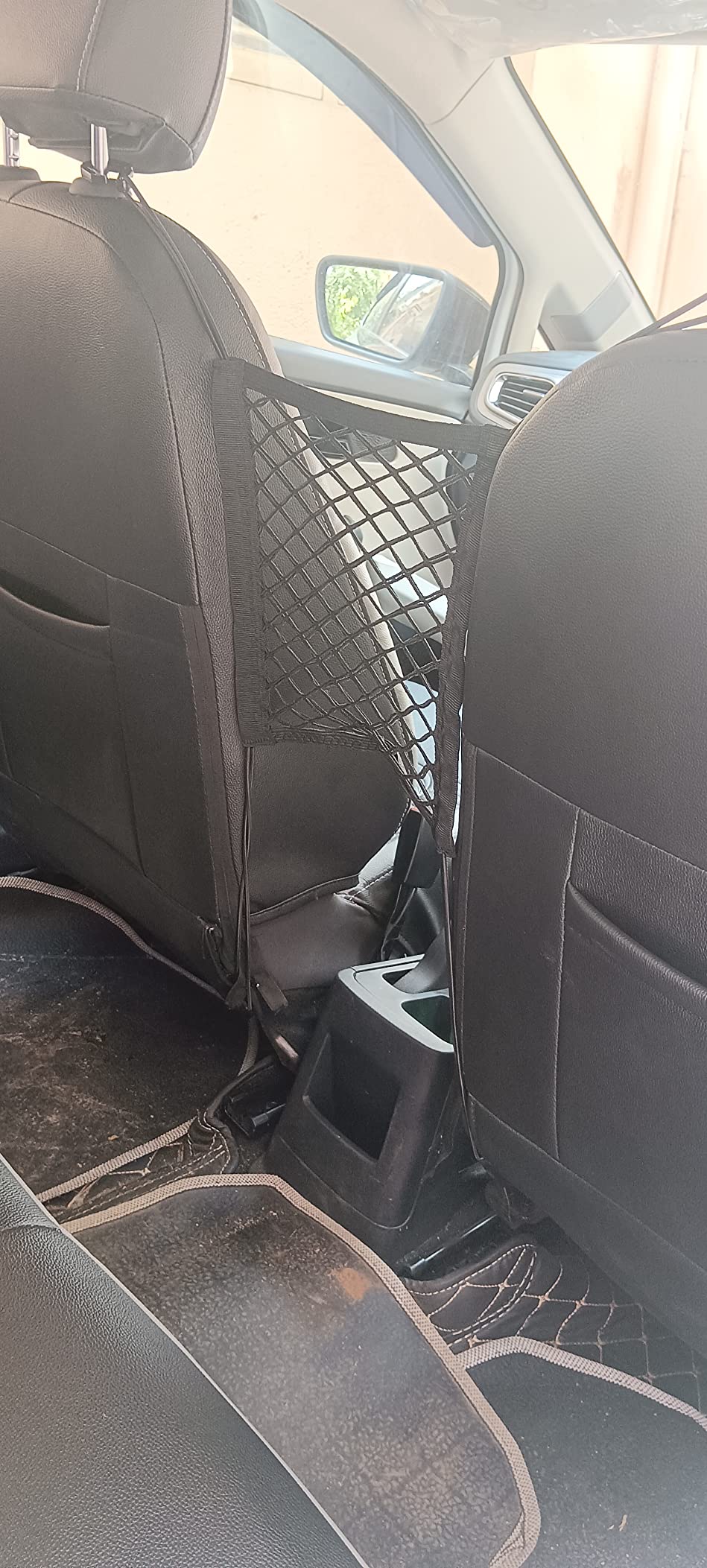 TASMAX car mesh Organizer car mid net Between car Front Seats car ...