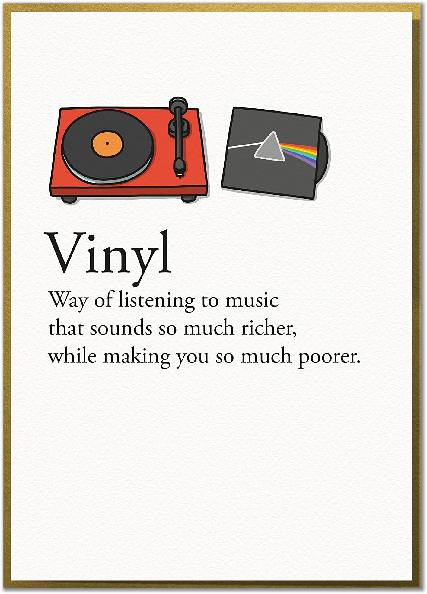 Greeting Card (PH0212) Humour Birthday - Real Vinyl - Man With Speaker ...