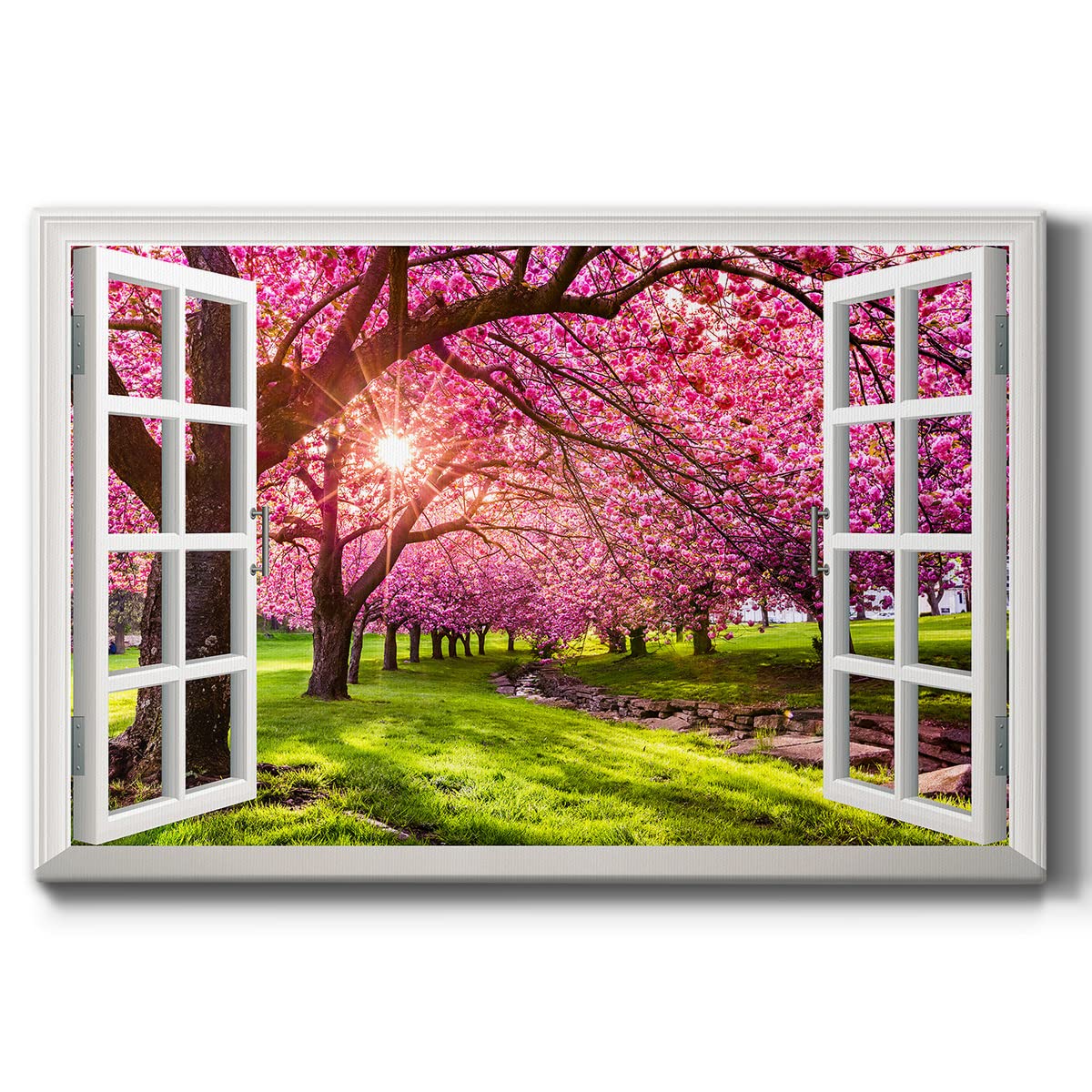 Amazon.com: Renditions Gallery Nature Home Decor Scenic Window View of ...