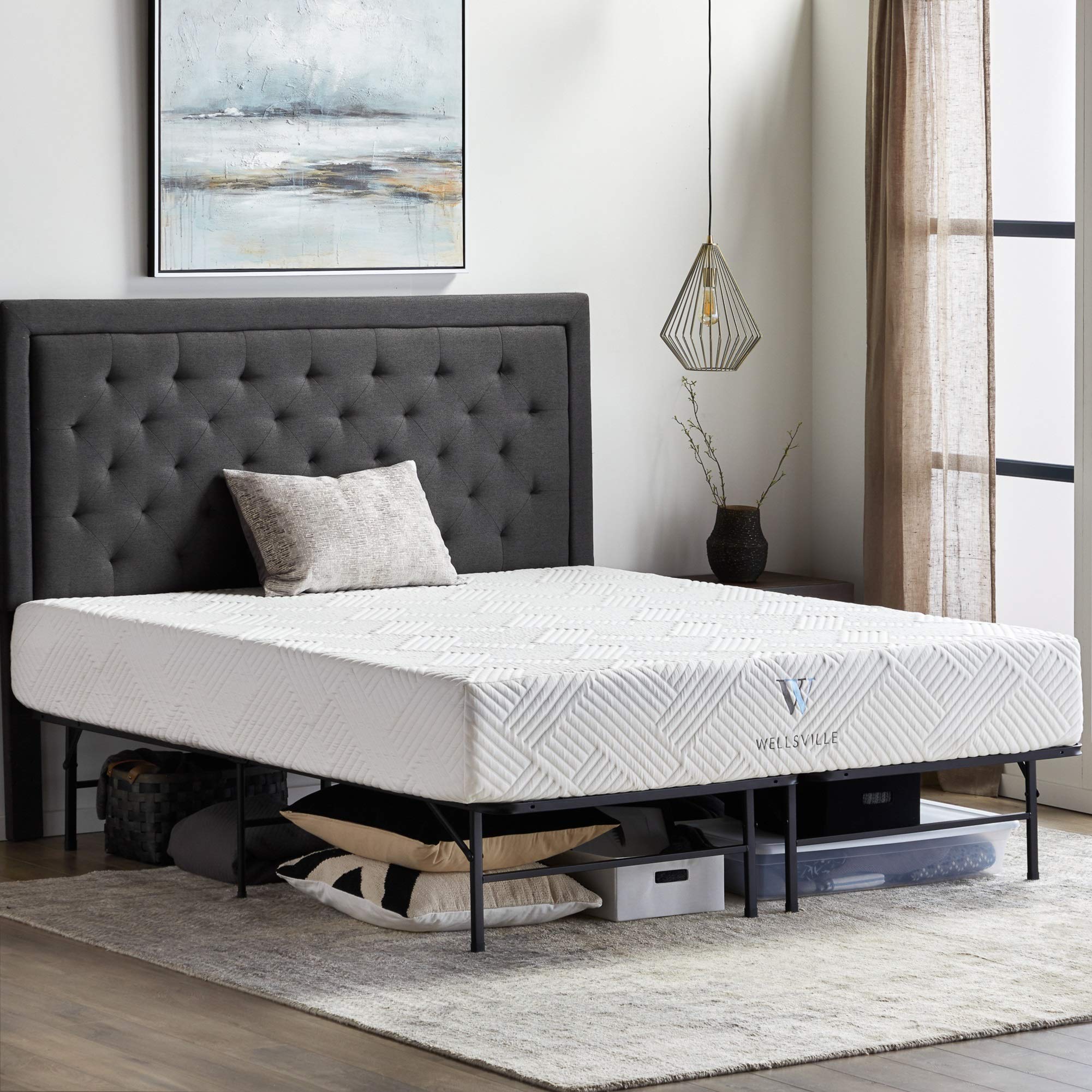 Snapklik.com : STRUCTURES Foldable Bed Base - Platform Bed Frame And ...