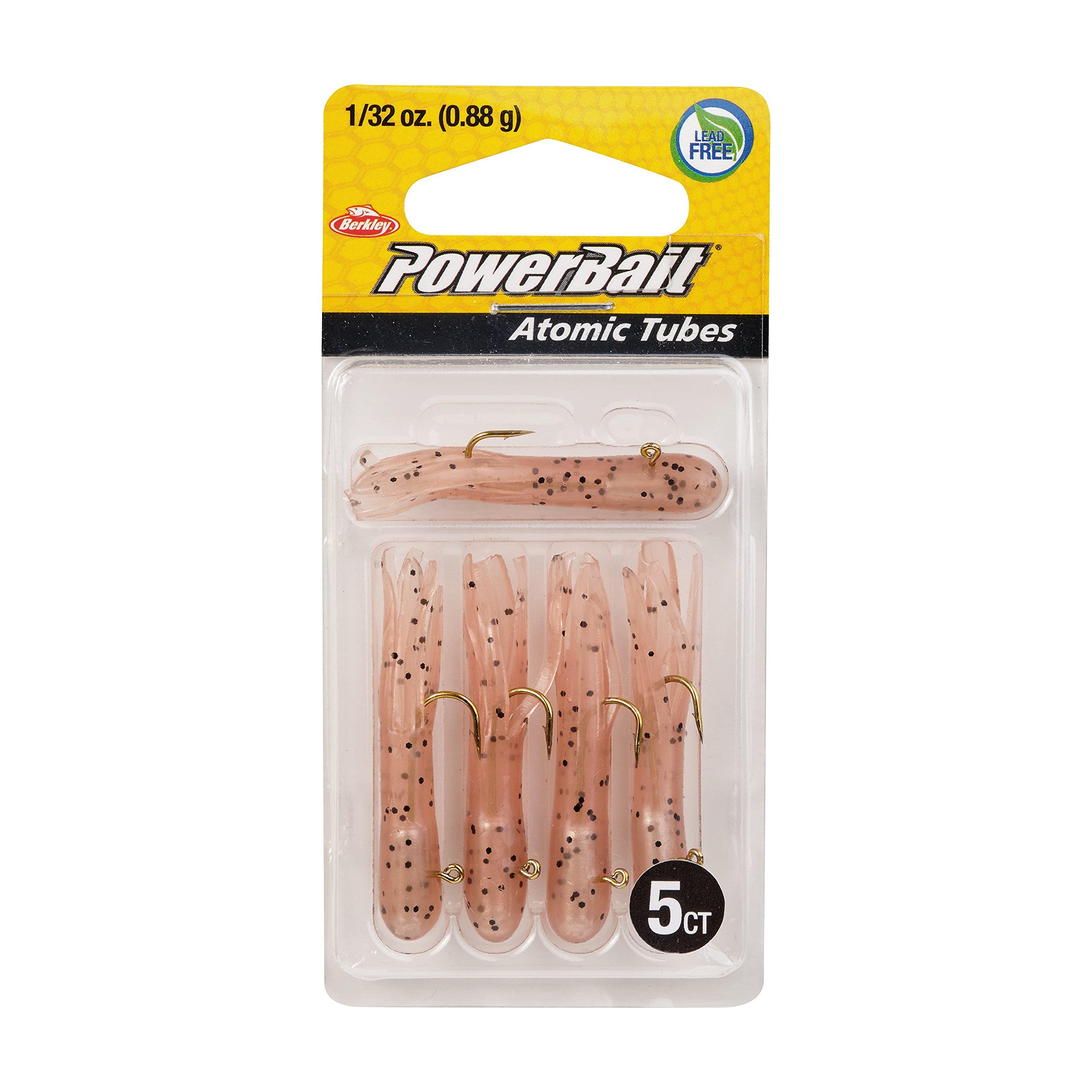 Snapklik.com : Berkley Powerbait Pre-Rigged Atomic Tubes Fishing Soft Bait