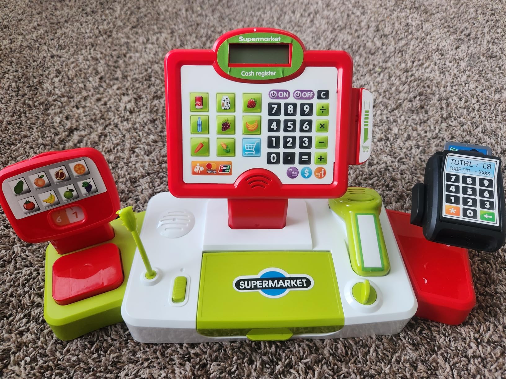 $7/mo - Finance Kids Cash Register with Card Scanner and Credit Card ...