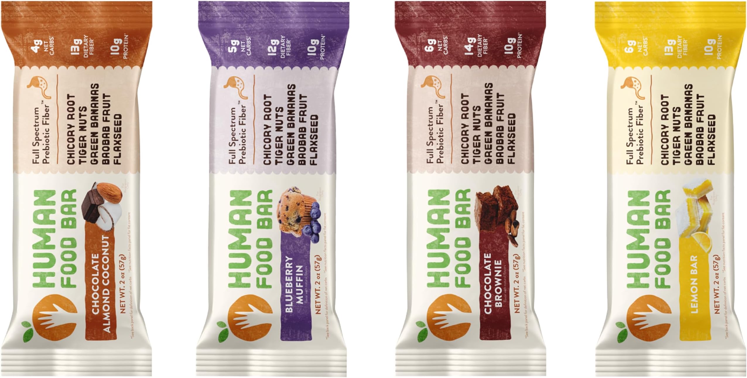 Amazon.com : Human Food Bar Sampler Pack (4 Bars) : Health & Household