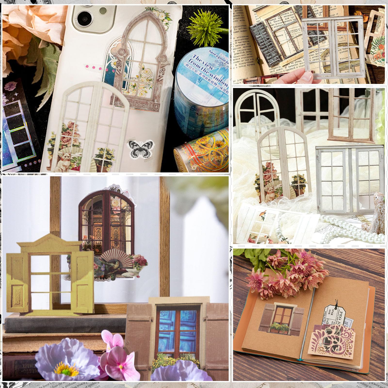 Snapklik.com : Chihutown 40pcs Vintage Scrapbook Frames Cutout ...