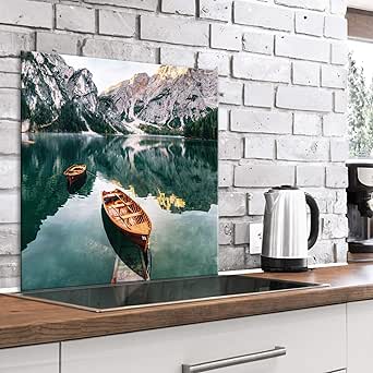 murando Glass Splashback for Kitchen Backsplash Cooker Protector ...