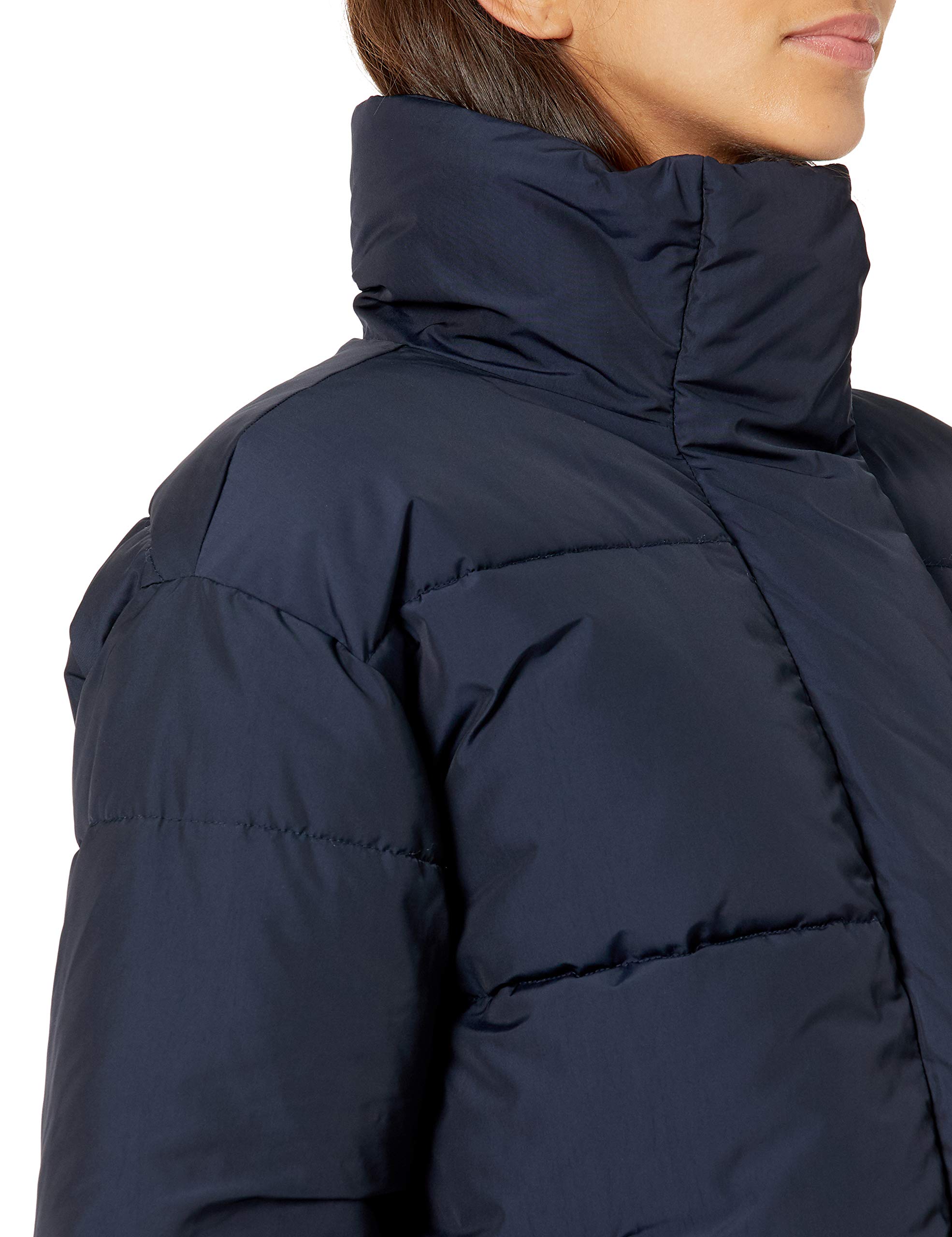 Snapklik.com : Essentials Womens Relaxed-Fit Mock-Neck Short Puffer Jacket