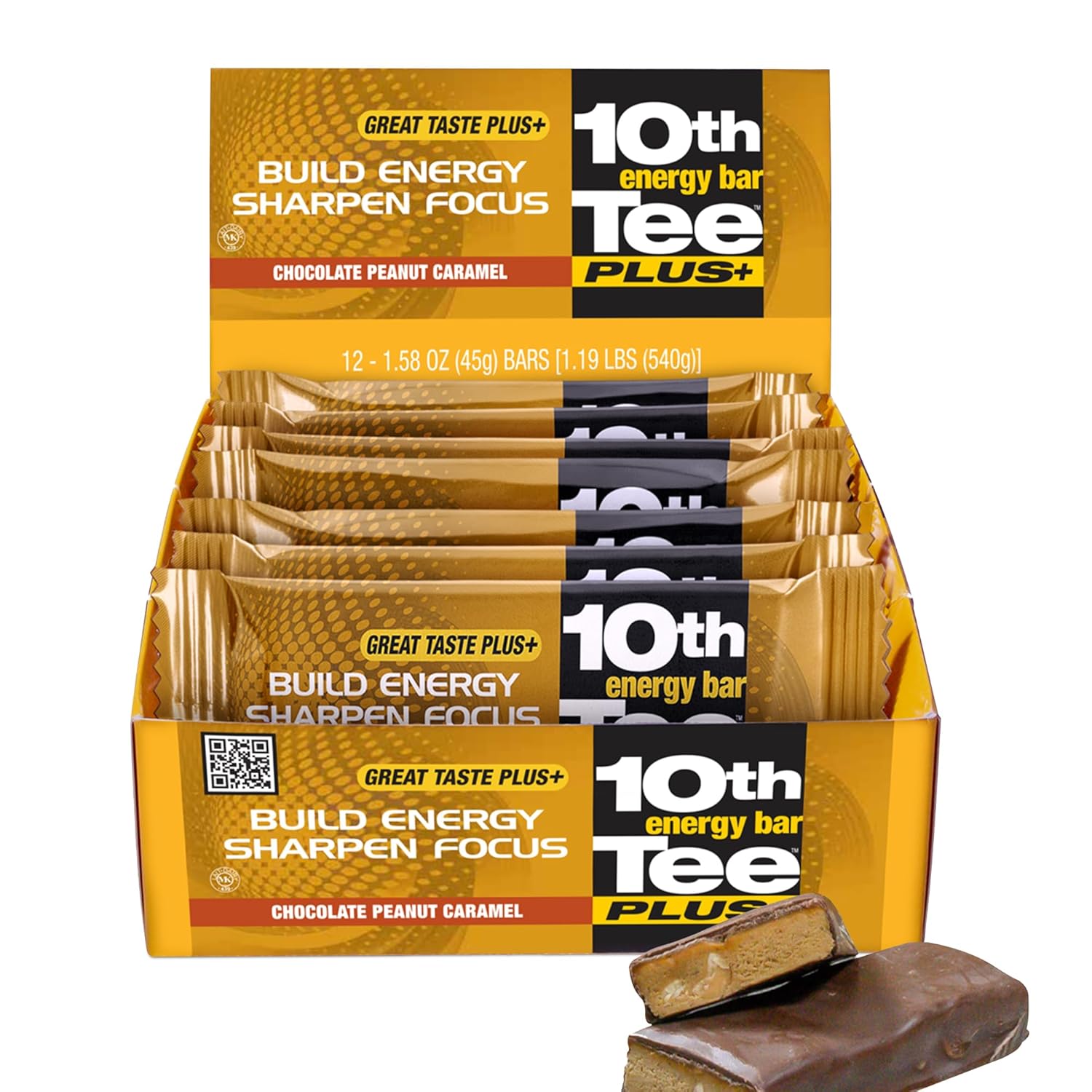 Amazon.com : 10th Tee Plus+ Chocolate Peanut Caramel Bar made with ...