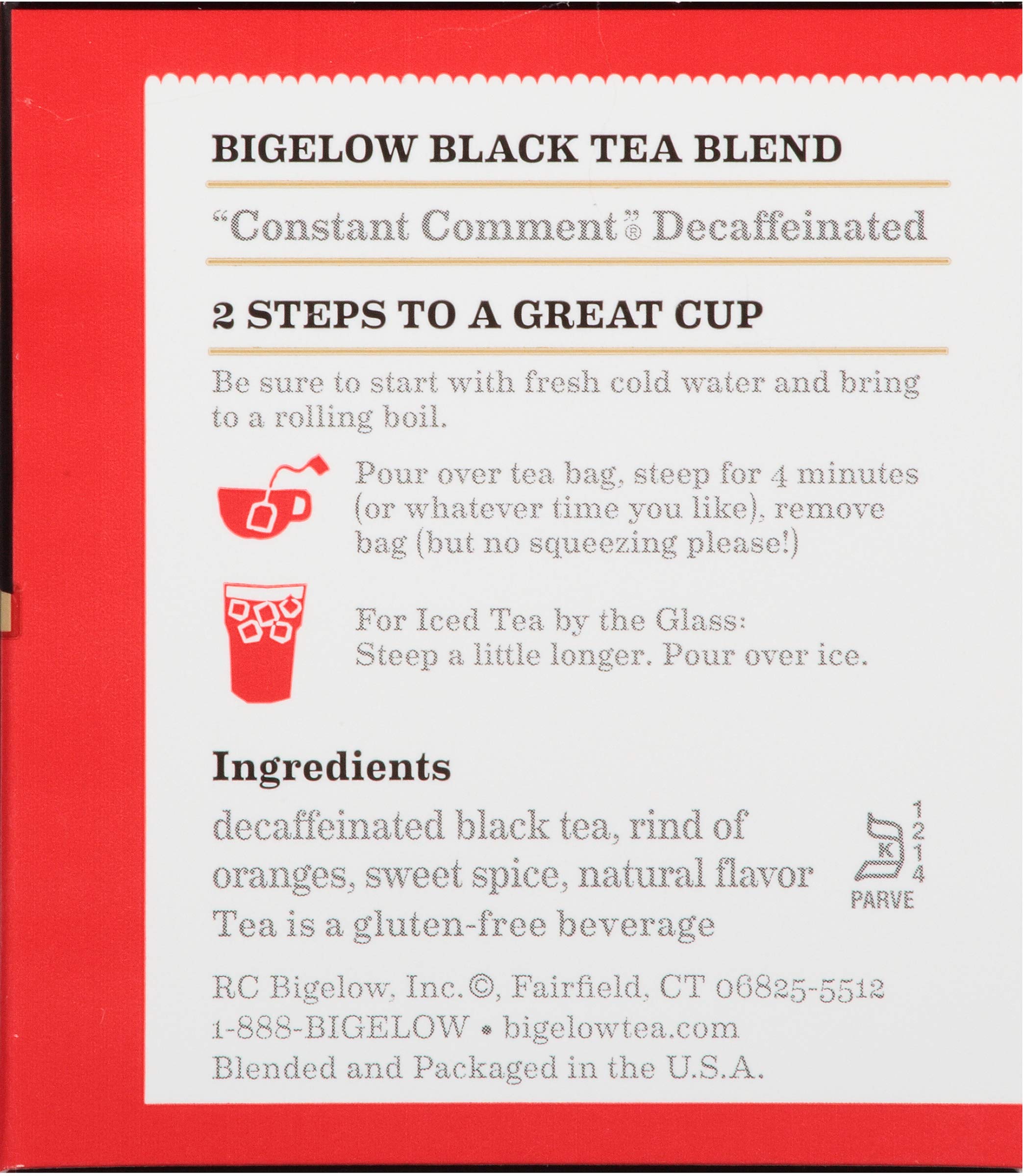 Snapklik.com : Bigelow Tea Decaffeinated Constant Comment Black Tea, 20 ...