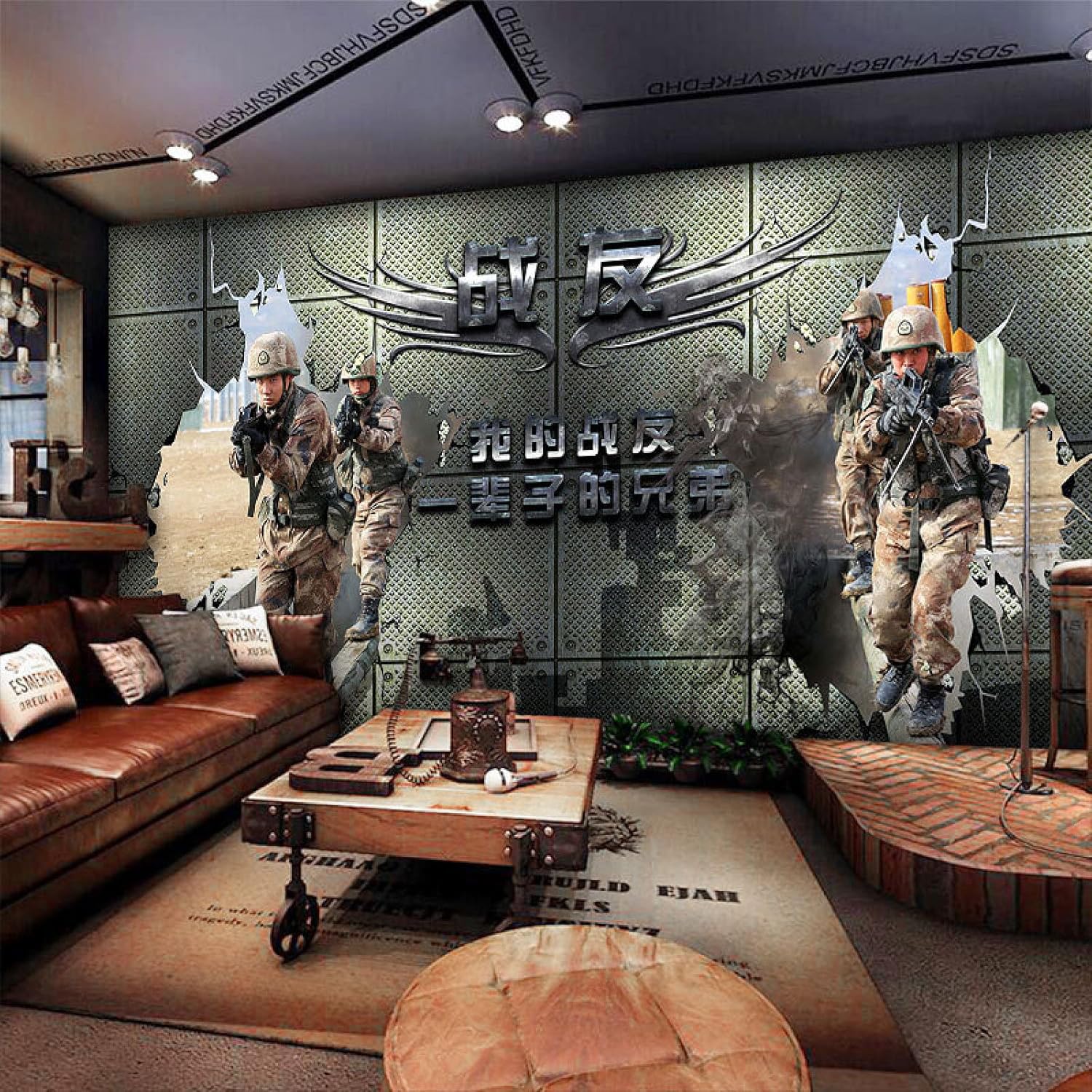 TSHIGO 3D Military Theme Camouflage Wallpaper Special Forces Military ...