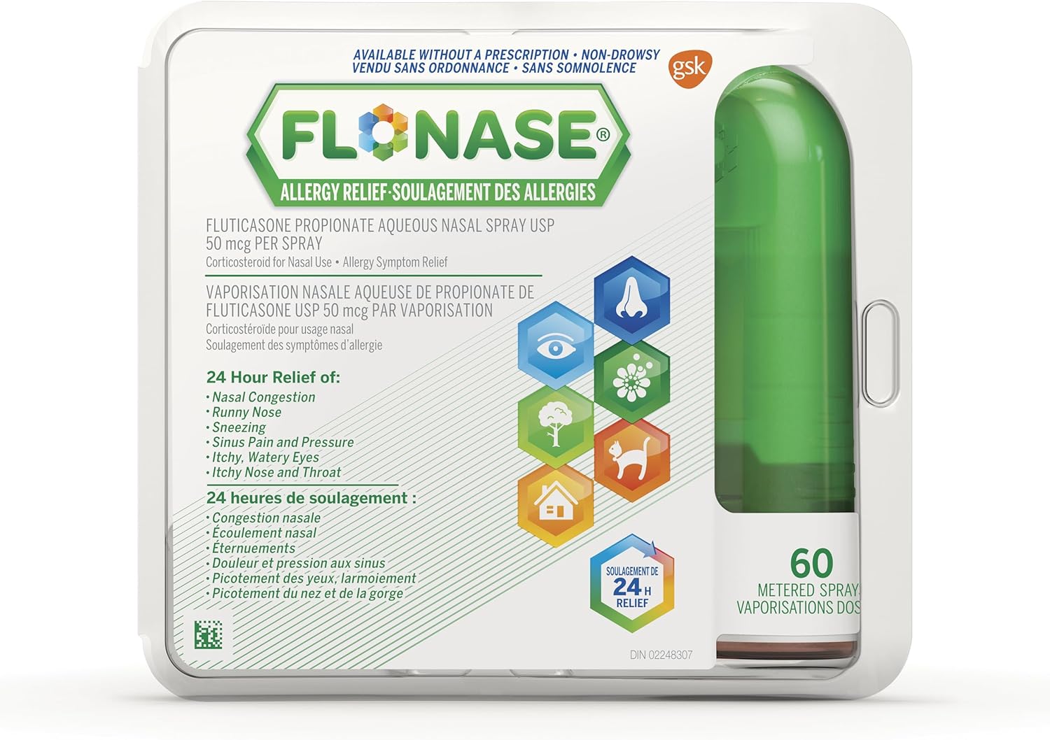 Flonase Allergy Relief Nasal Spray with 24-Hour Relief