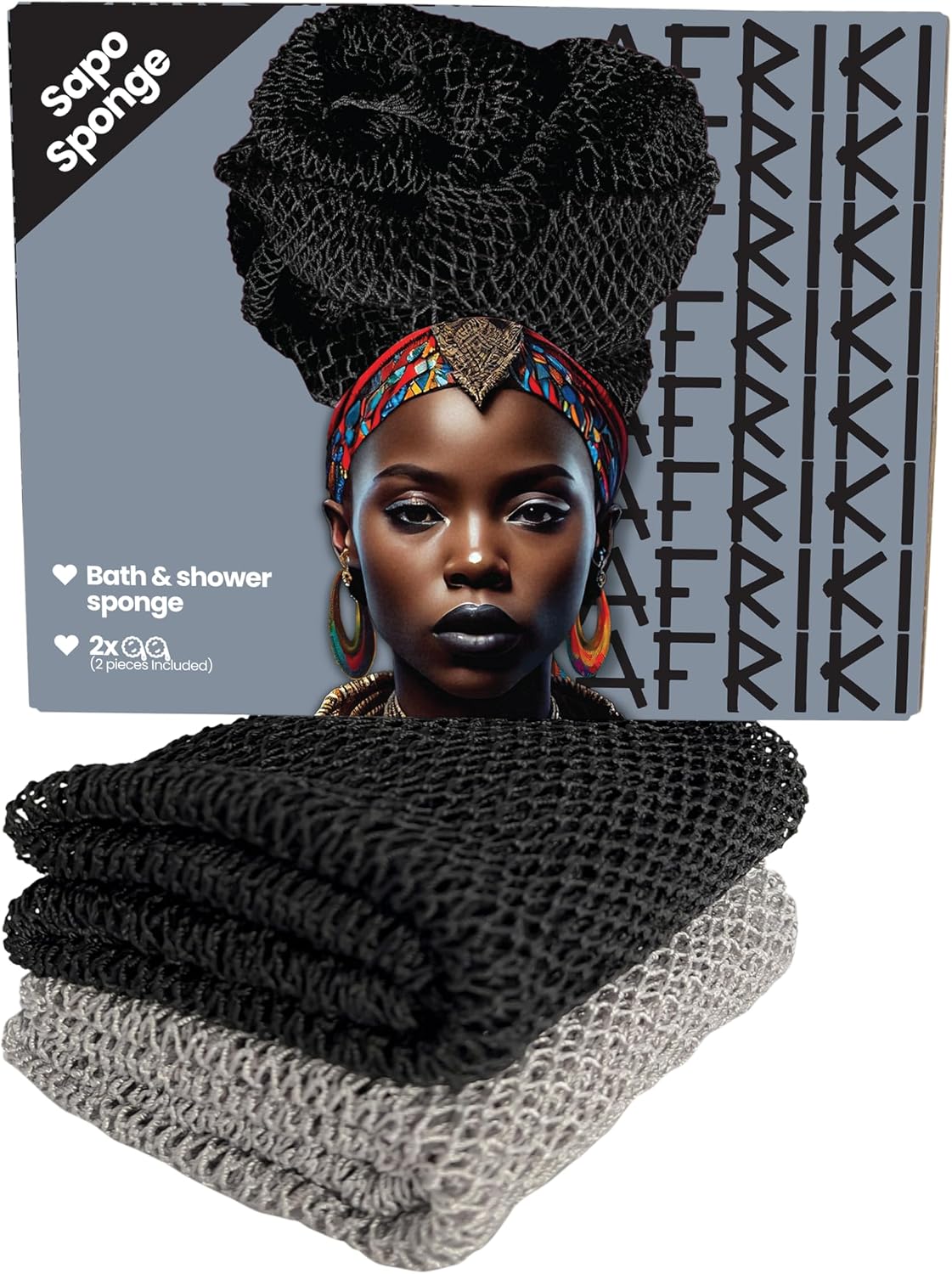 Amazon.com: AFRIKI African Net Sponge, African Exfoliating Sponge ...