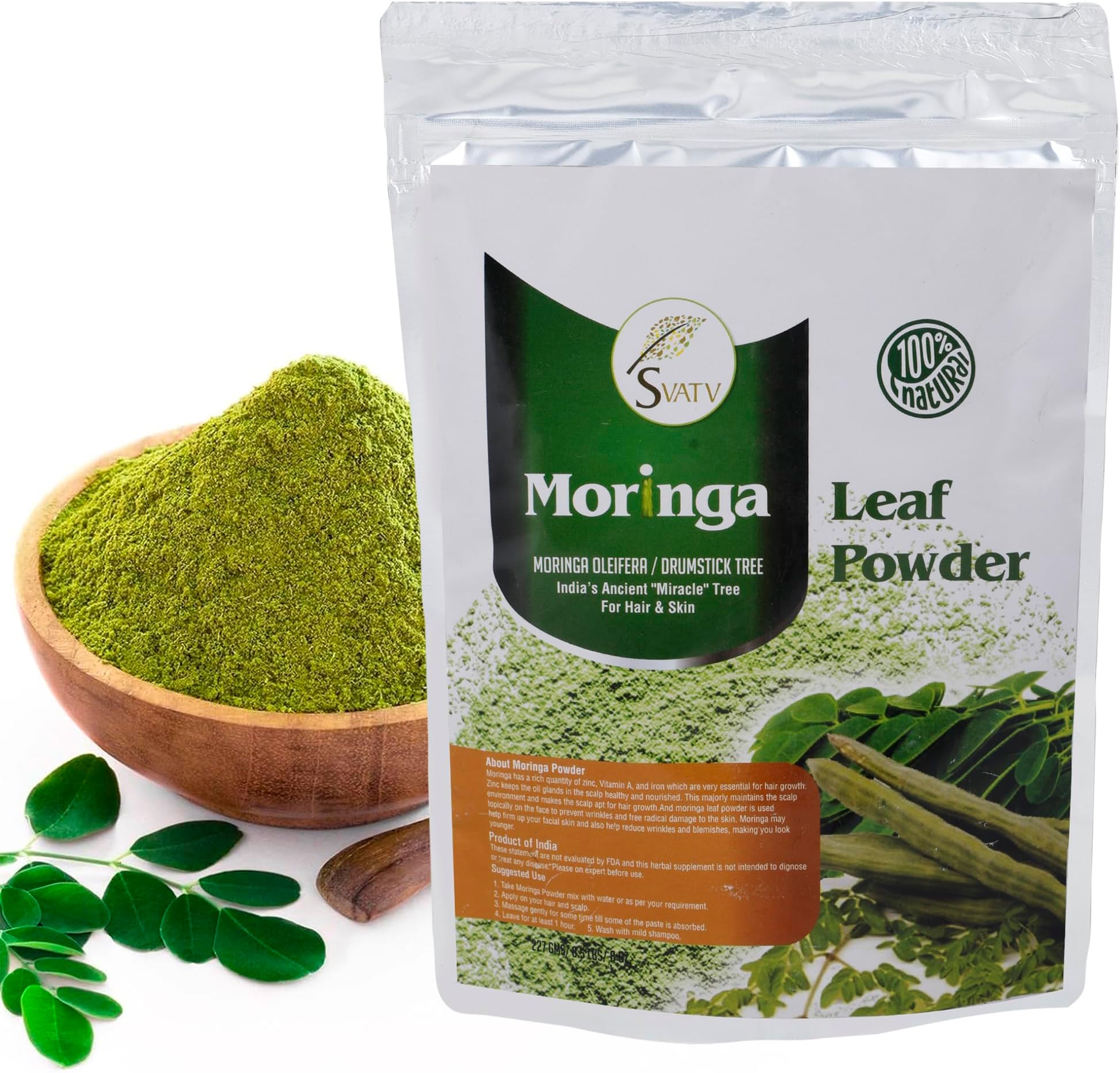Amazon.com: Green Virgin Products, Organic, Moringa Oleifera, Original ...