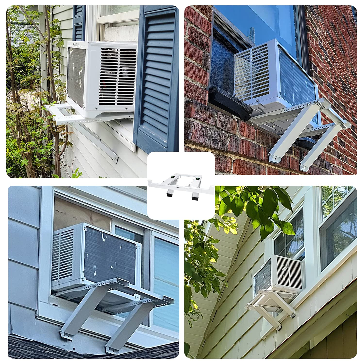 TOPOWN No Drill Air Conditioner Bracket for Window AC Mounting Bracket Window air Conditioner ...