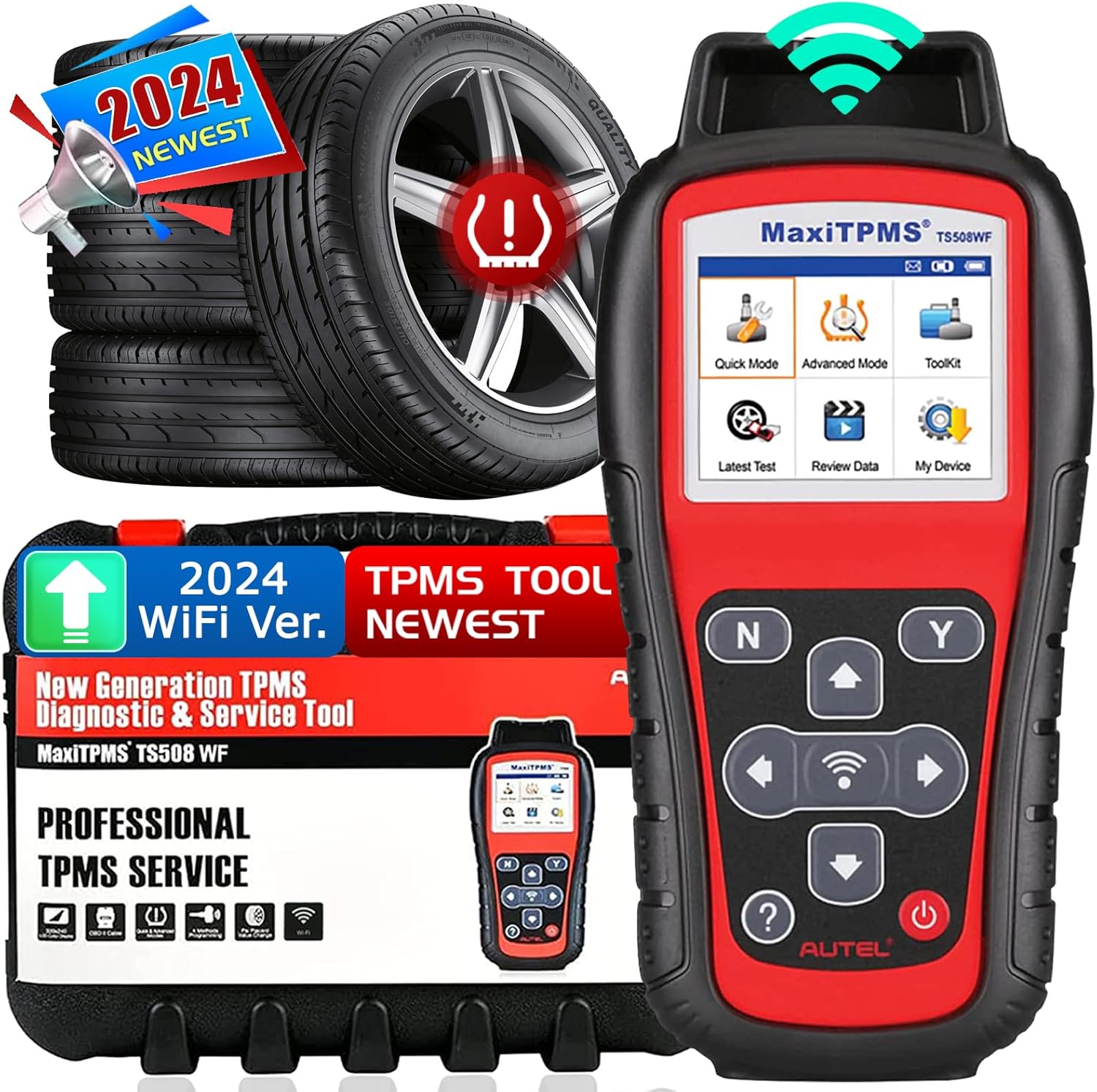 Amazon.com: Autel MaxiTPMS TS508WF WiFi TPMS Programming Tool, 2024 ...