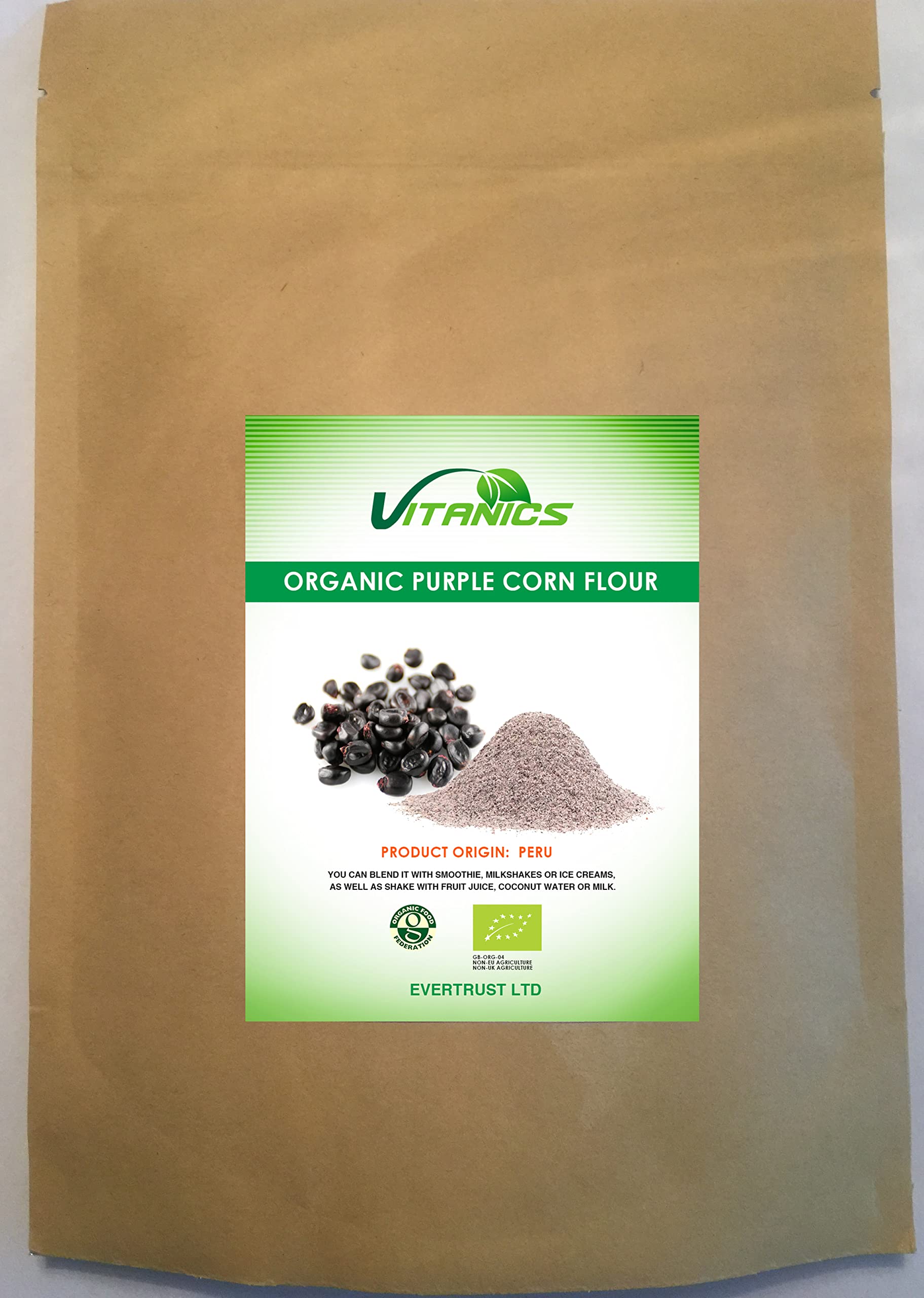 Organic Purple Corn Powder (1kg) : Amazon.co.uk: Grocery