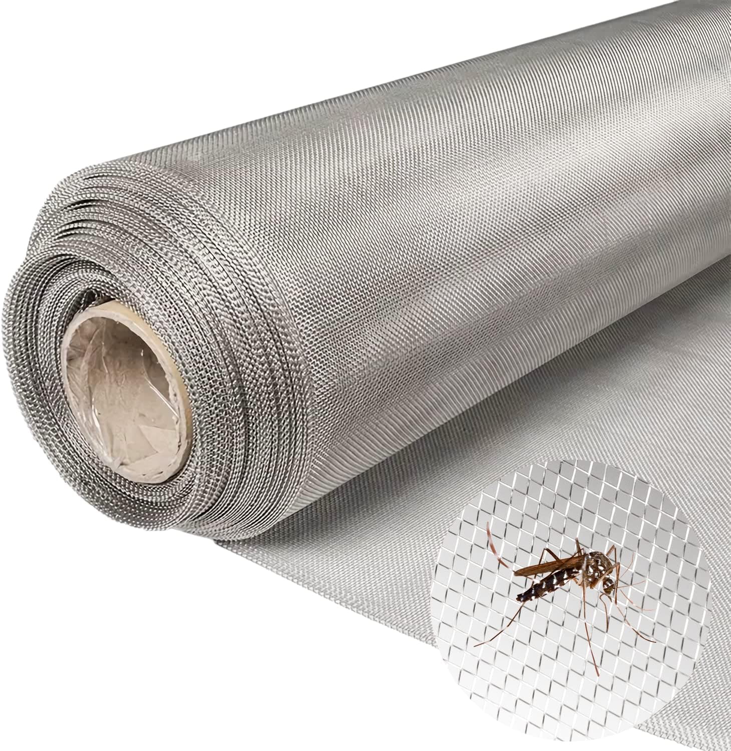 Amazon.com: Blulu 304 Stainless Steel Mesh 40 Inch x 98 Feet Metal Mesh ...