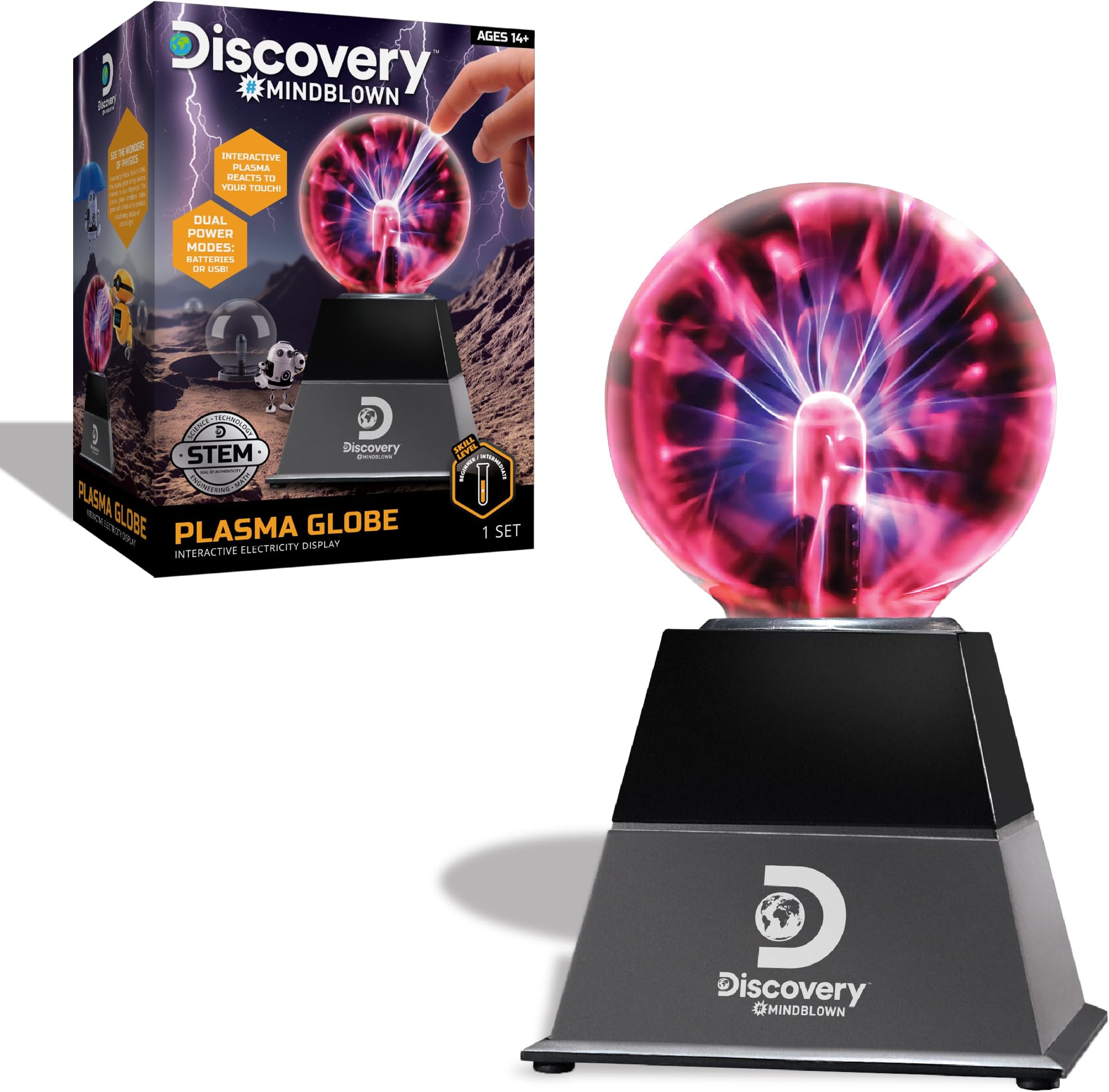 discovery mindblown - Plasma Orb - Plasma Ball, Plasma Lamp, Battery ...