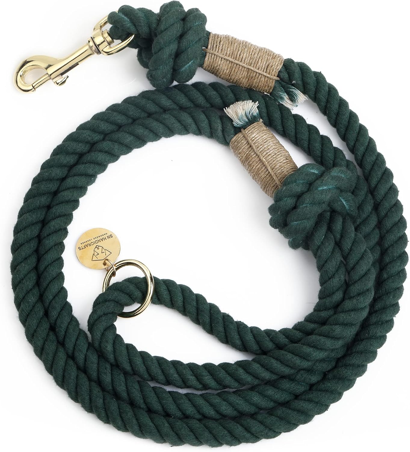 Amazon.com : Green Handmade Rope Leashes for Dogs Rope Dog Leash Rope ...