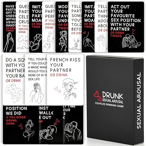 Amazon.com: MEBAULT Drinking Game Card Deck Sex Card Game Sex Toy Adventurous Playing Cards ...