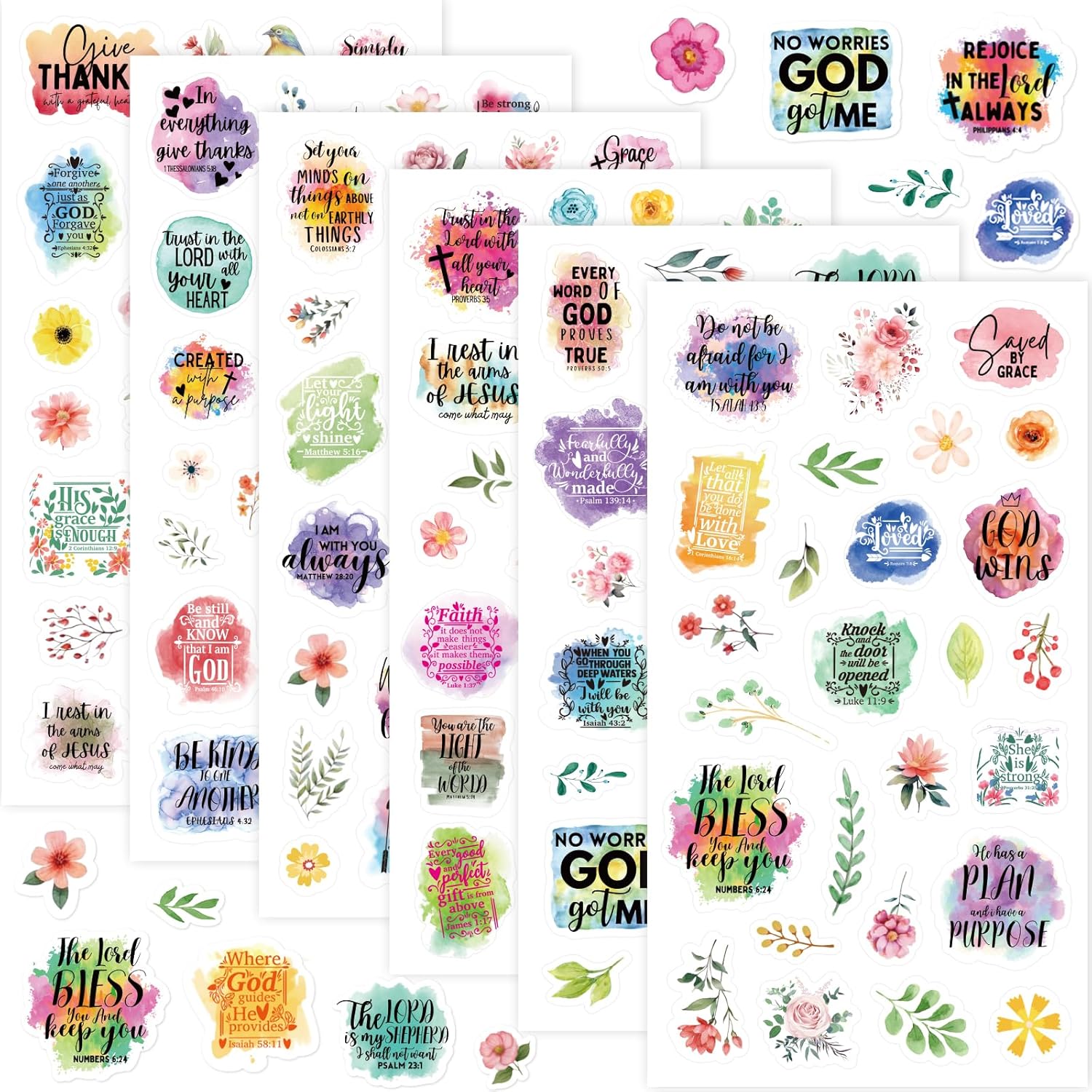 Amazon.com: Bible Verse Stickers for Journaling Inspirational Christian ...