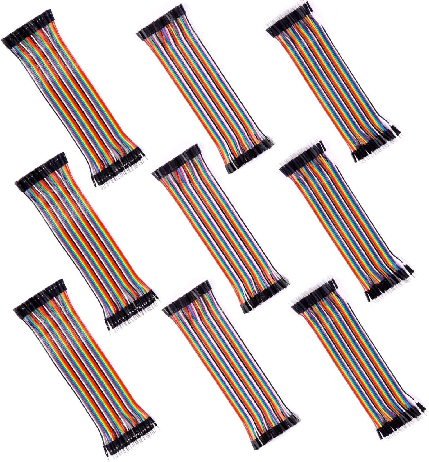 Amazon.com: Fielect 31cm Dupont Wire Female to Female 10Pin Breadboard ...