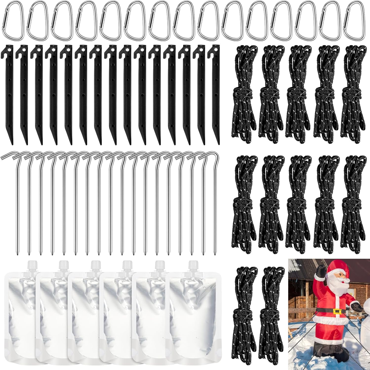 Amazon.com: Syhood 120 Pcs Inflatables Stakes and Tethers Inflatable ...