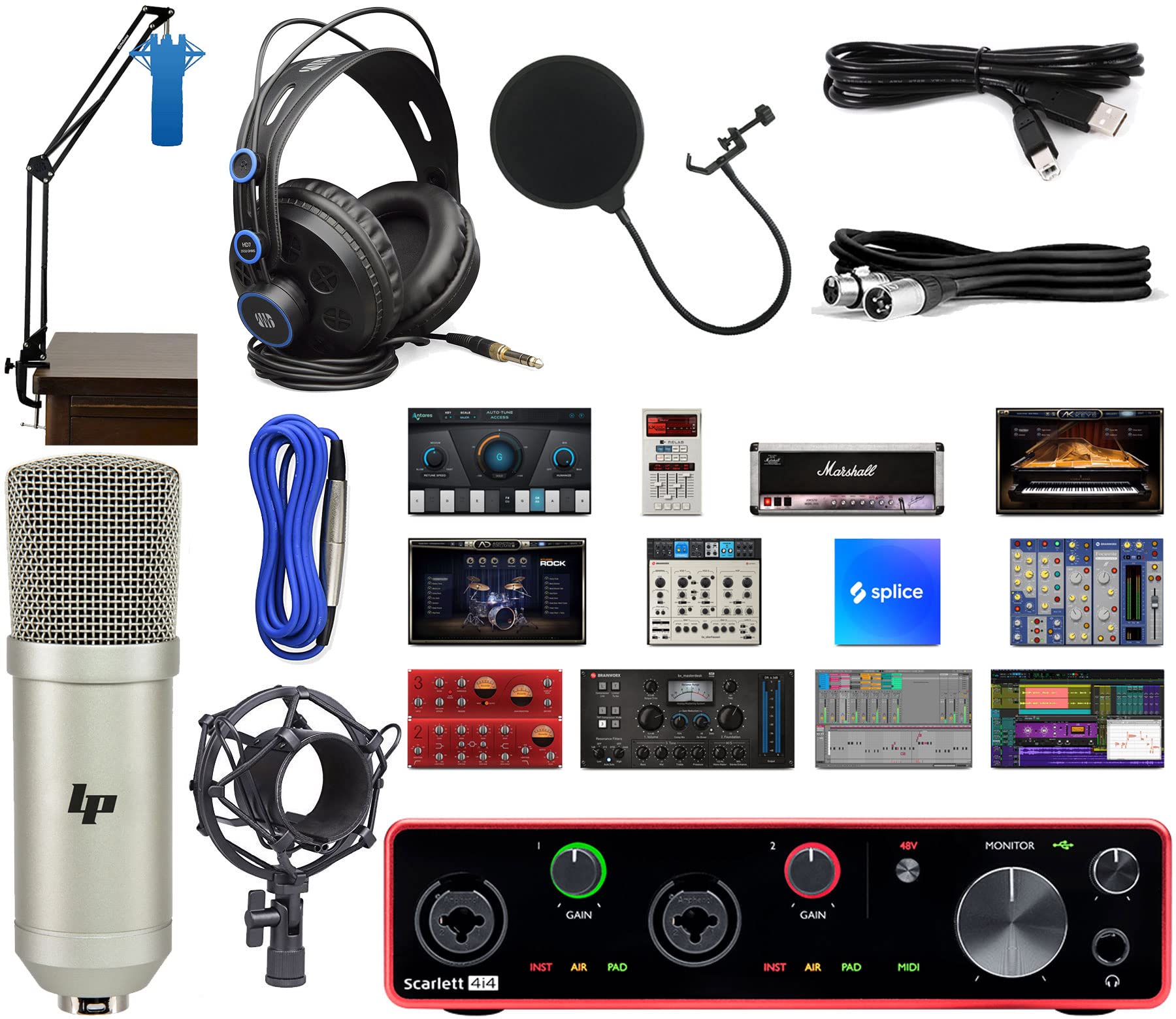 Snapklik.com : Focusrite Scarlett 4i4 4x4 USB Audio/Midi Interface
