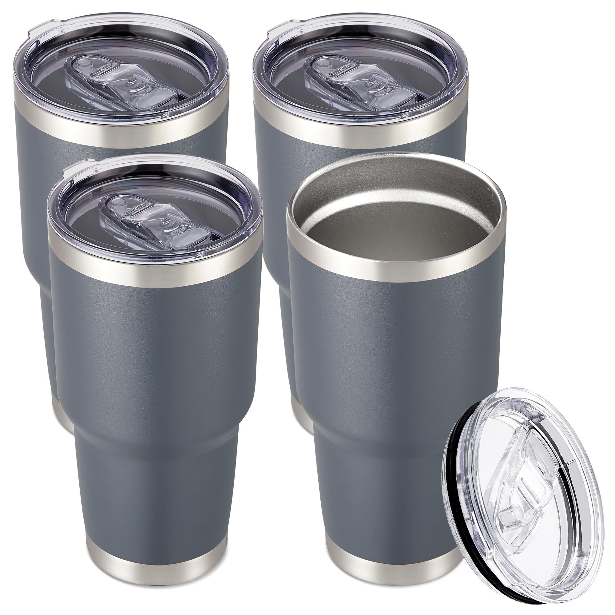 Amazon.com | Cool Yoleb 30 oz Tumbler with Lid Stainless Steel Tumblers ...