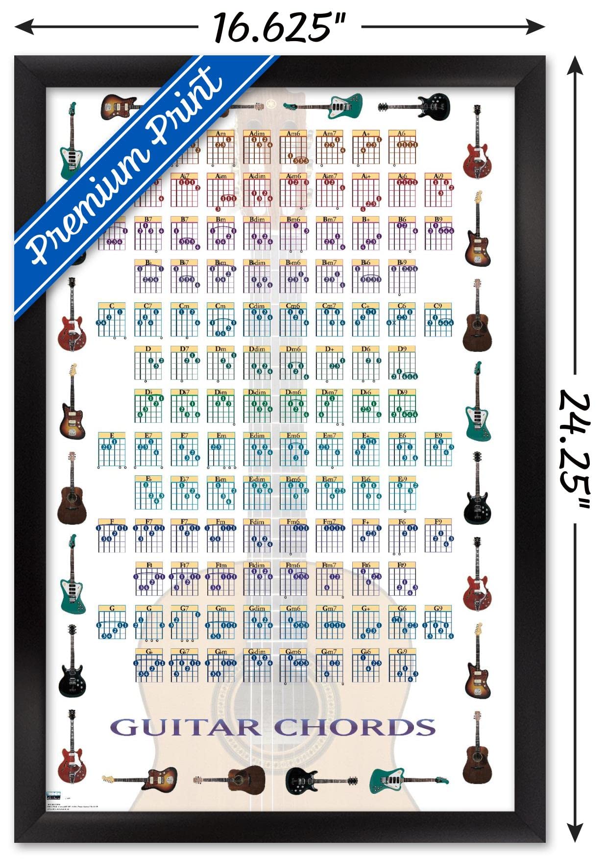 Snapklik.com : Trends International Guitar Chords II - Learn To Play ...