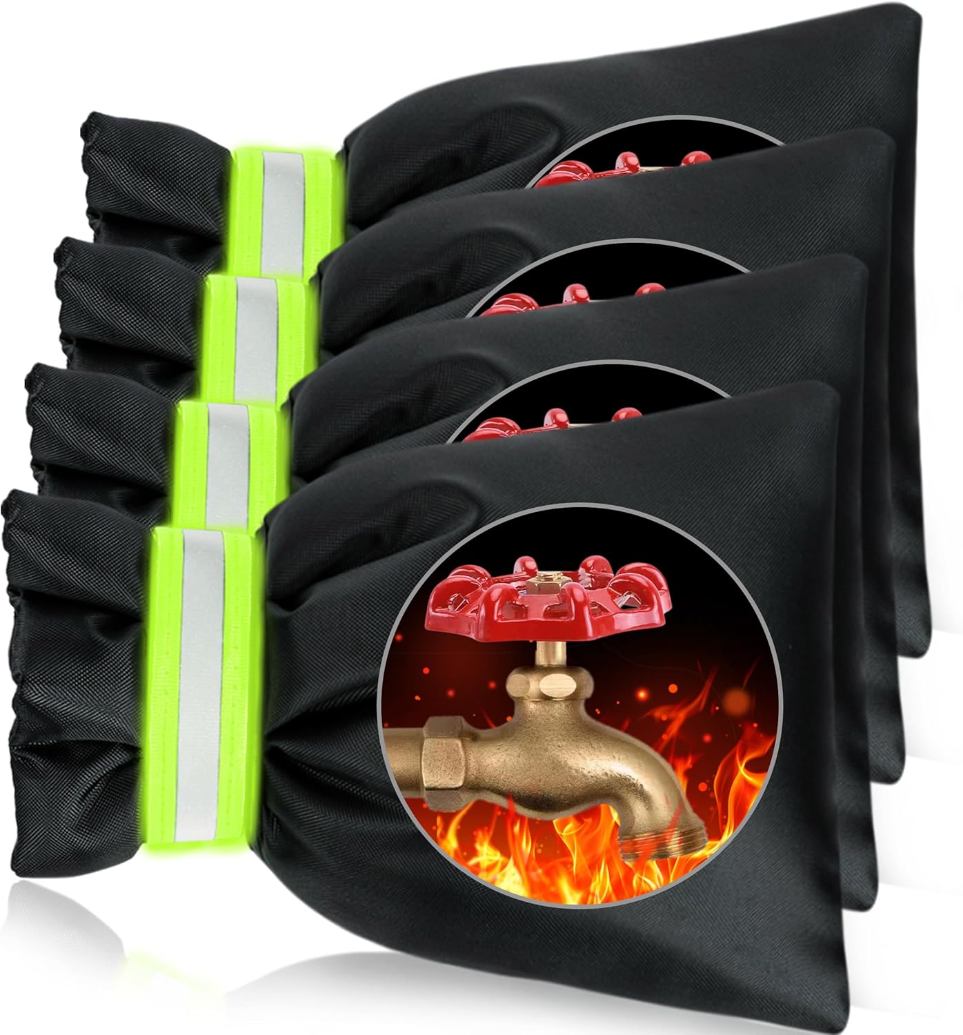 Amazon.com : Outdoor Faucet Covers for Winter Freeze Protection 4 Pack ...