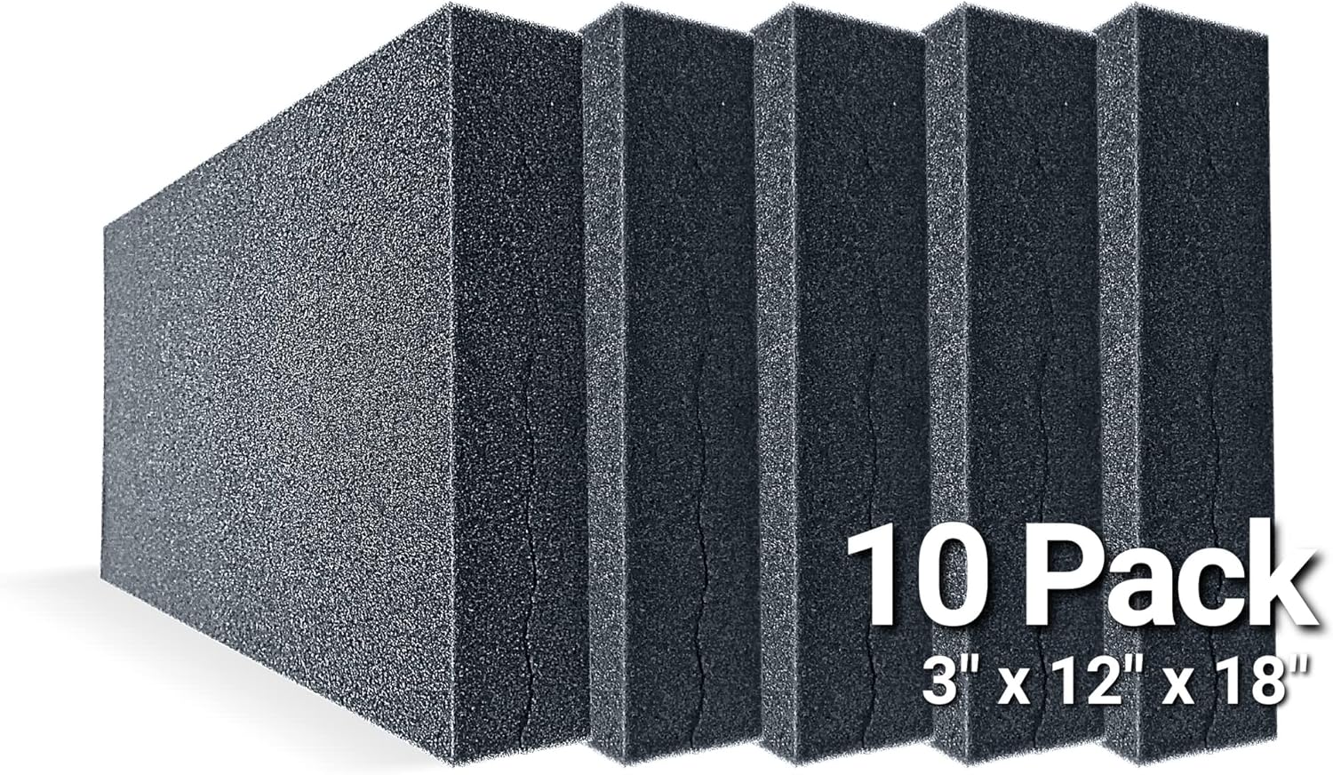 Amazon.com: Convoluted Foam Panels 3''x12''x18-10-Pack, Acoustic ...