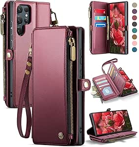 Amazon.com: Defencase for Galaxy S25 Ultra Case Wallet with RFID Blocking Card Holder for Women ...