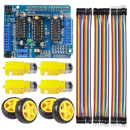 Amazon.com: ALAMSCN Robot Motor Kit DC Motor 3-6V Gear TT Motor with ...