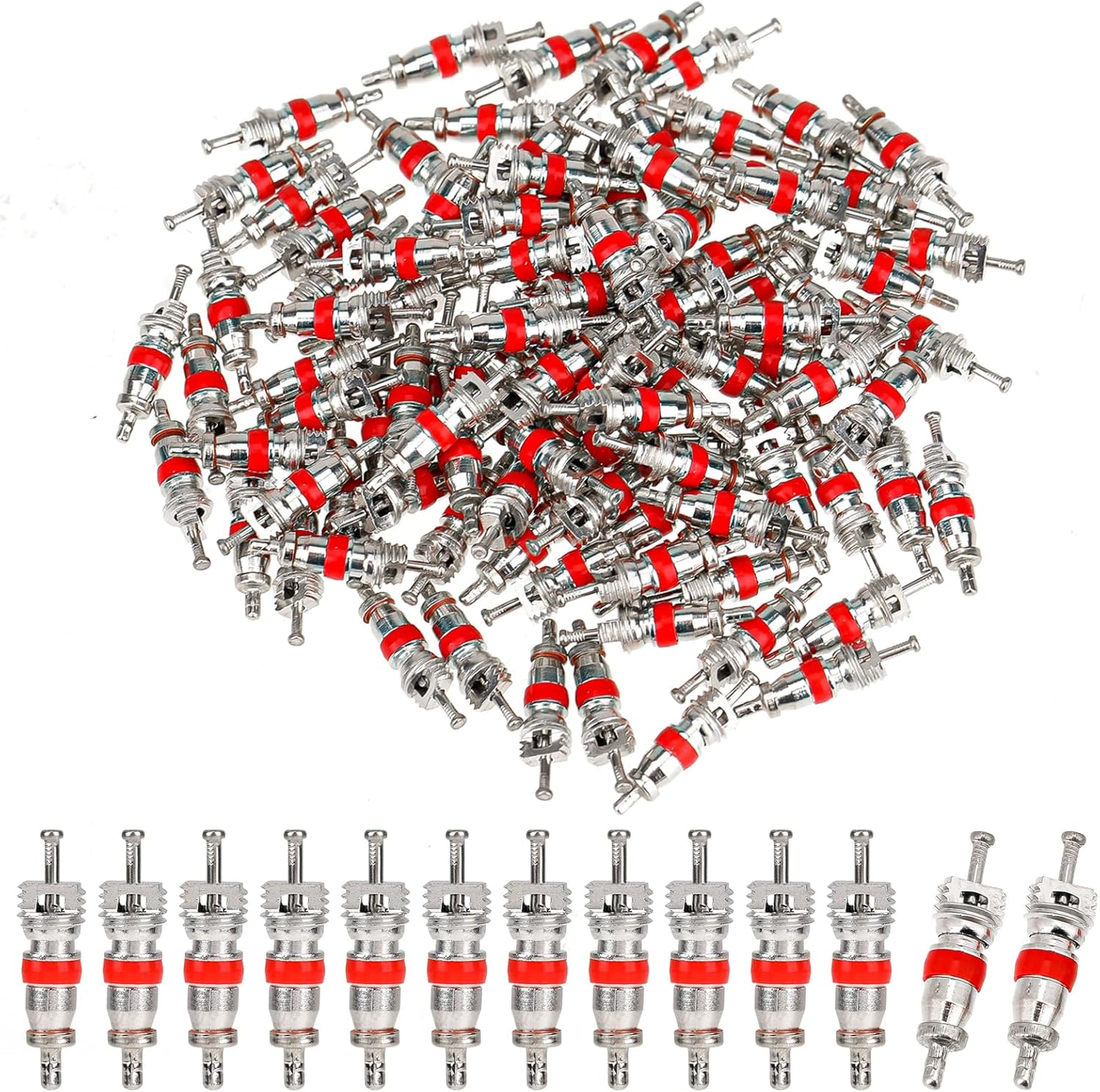 Amazon.com: 100pcs Valve Stem Core Replacement Kit, Premium Tyre Tire ...