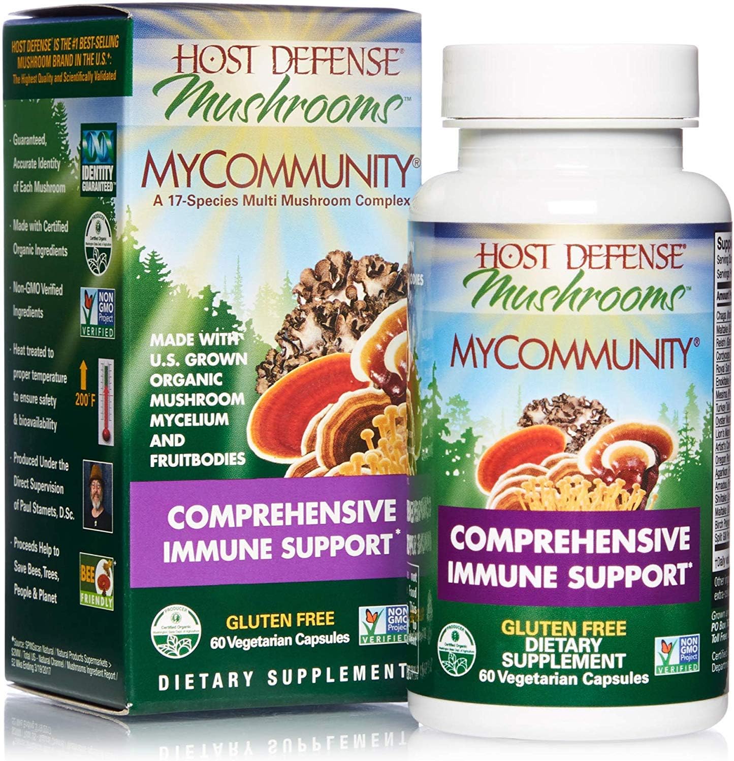 Amazon.com: Host Defense, MyCommunity Capsules, Advanced Immune Support ...