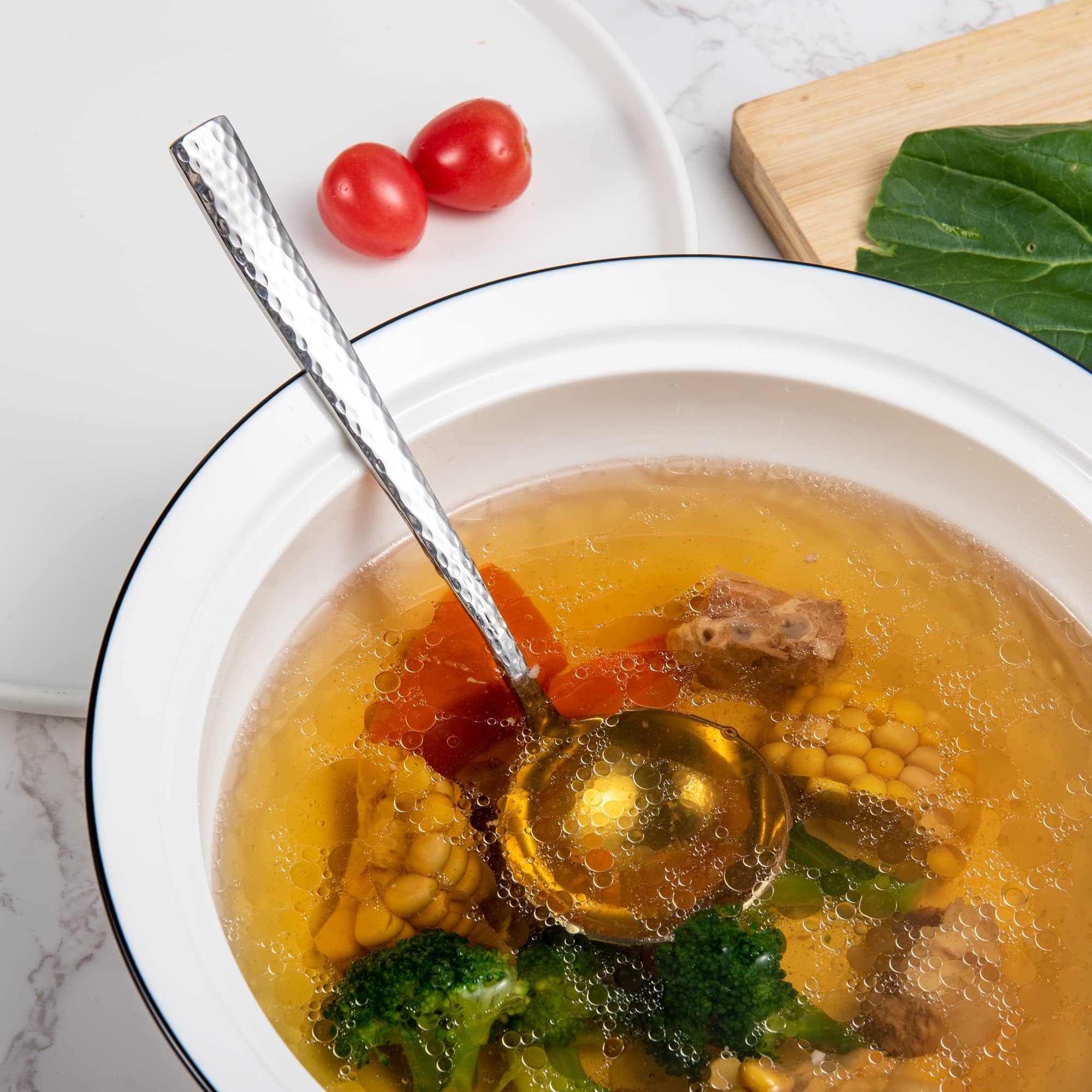 Snapklik.com : IMEEA Hammered Gravy Ladle Small Sauce Ladle 18/10 ...