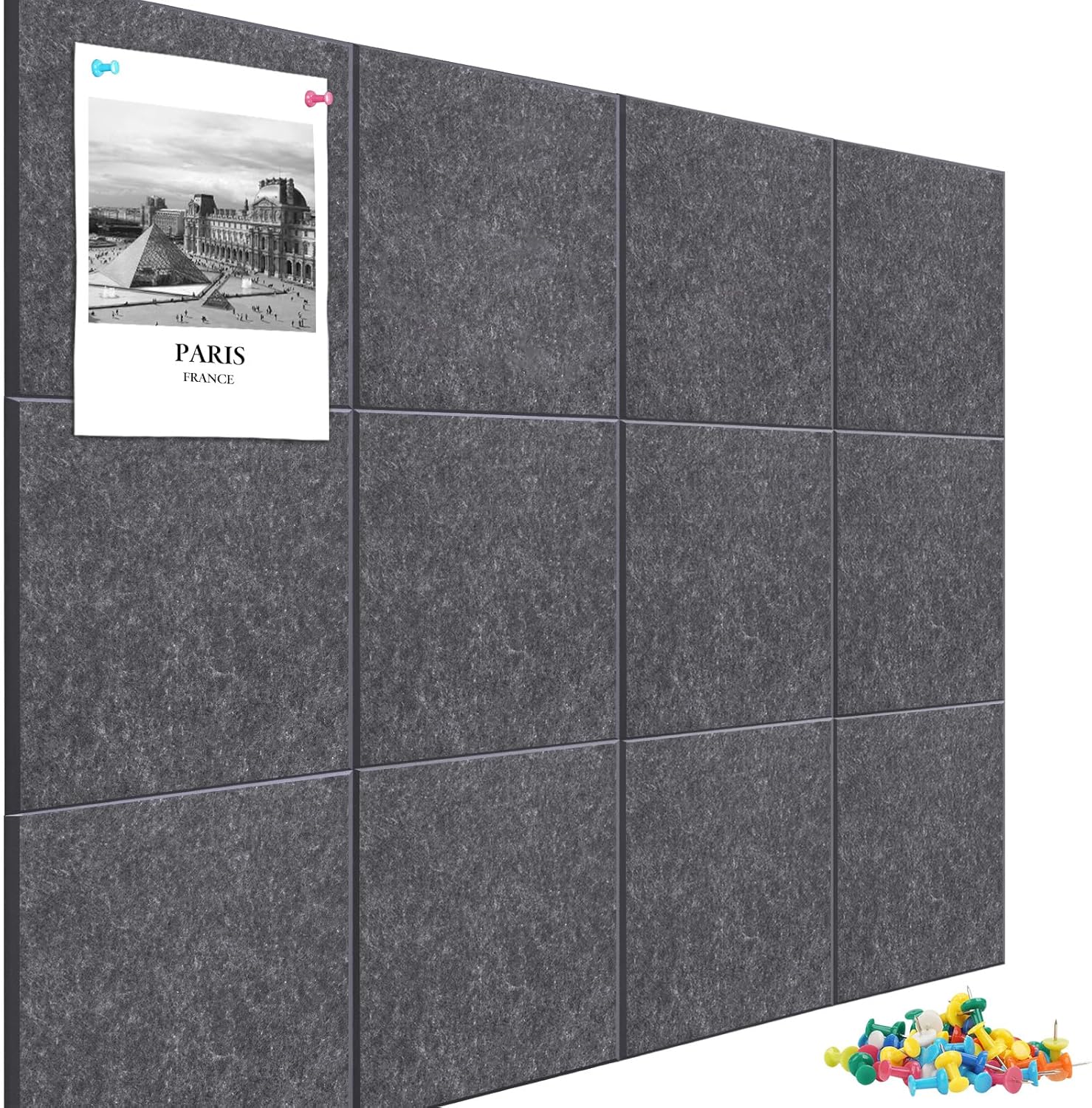 Amazon.com : Large Cork Board Alternative 48" X 36" Bulletin Board - 12 ...