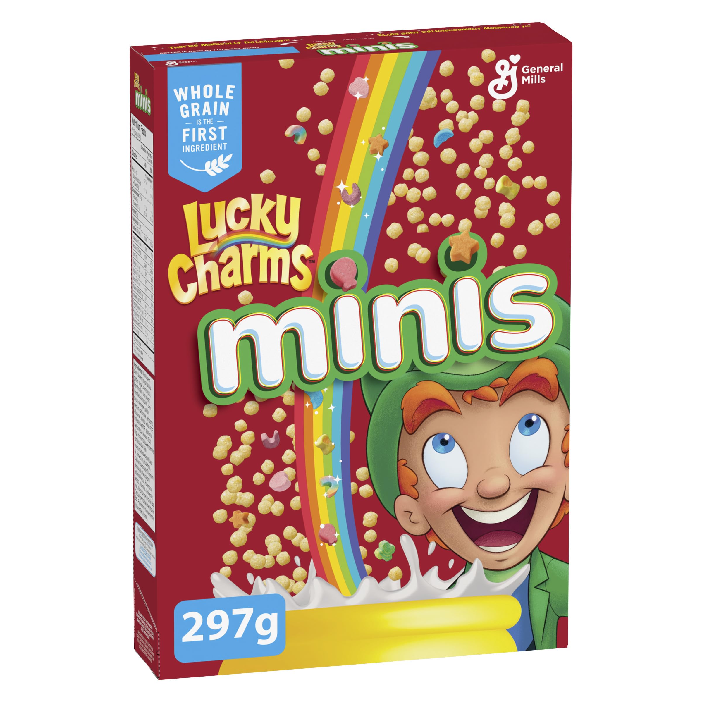 LUCKY CHARMS Minis Cereal Box With Marshmallows, 297 Grams Package of ...